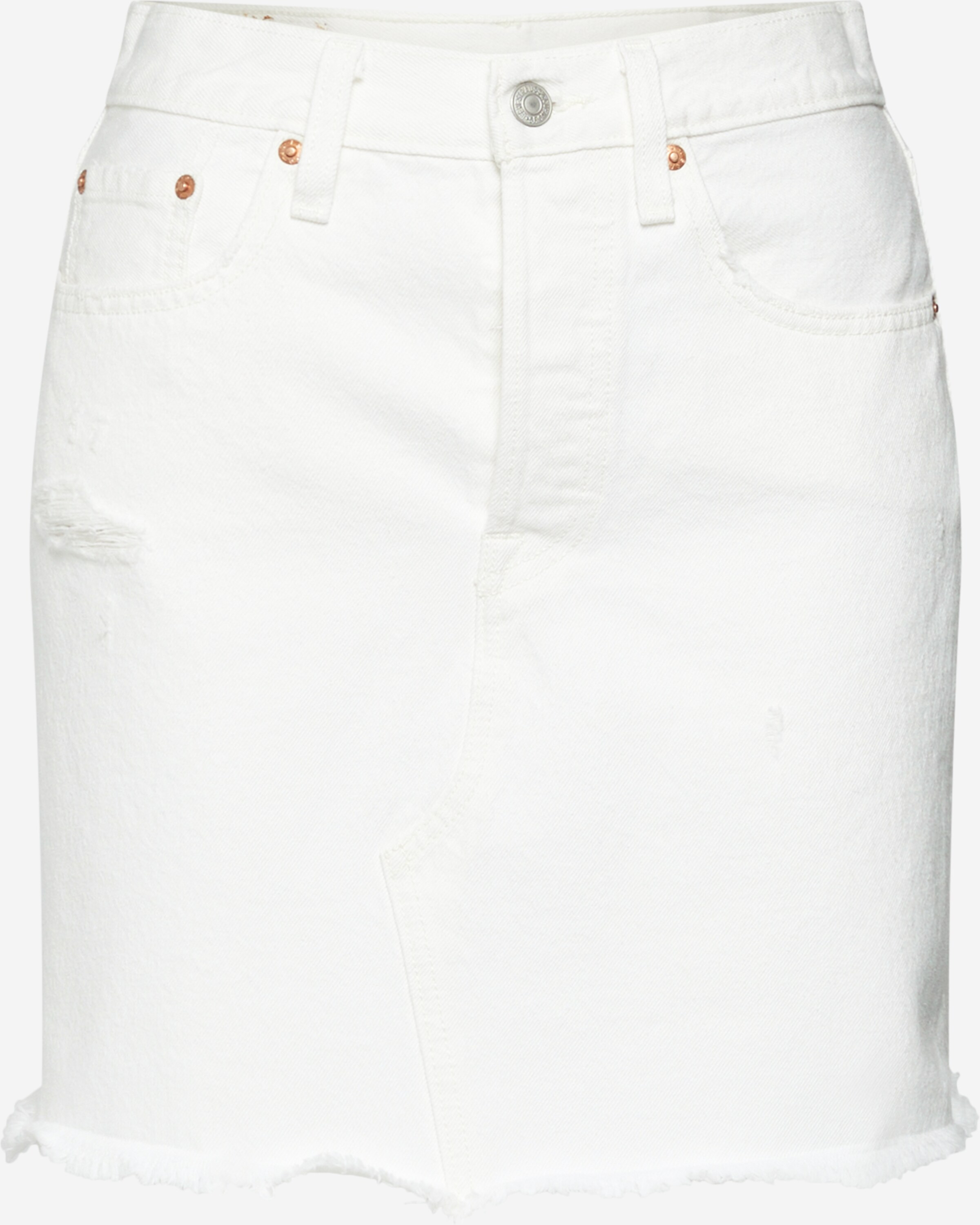 LEVI'S ® Suknja 'High Rise Deconstructed Iconic' | Bijela boja | ABOUT YOU