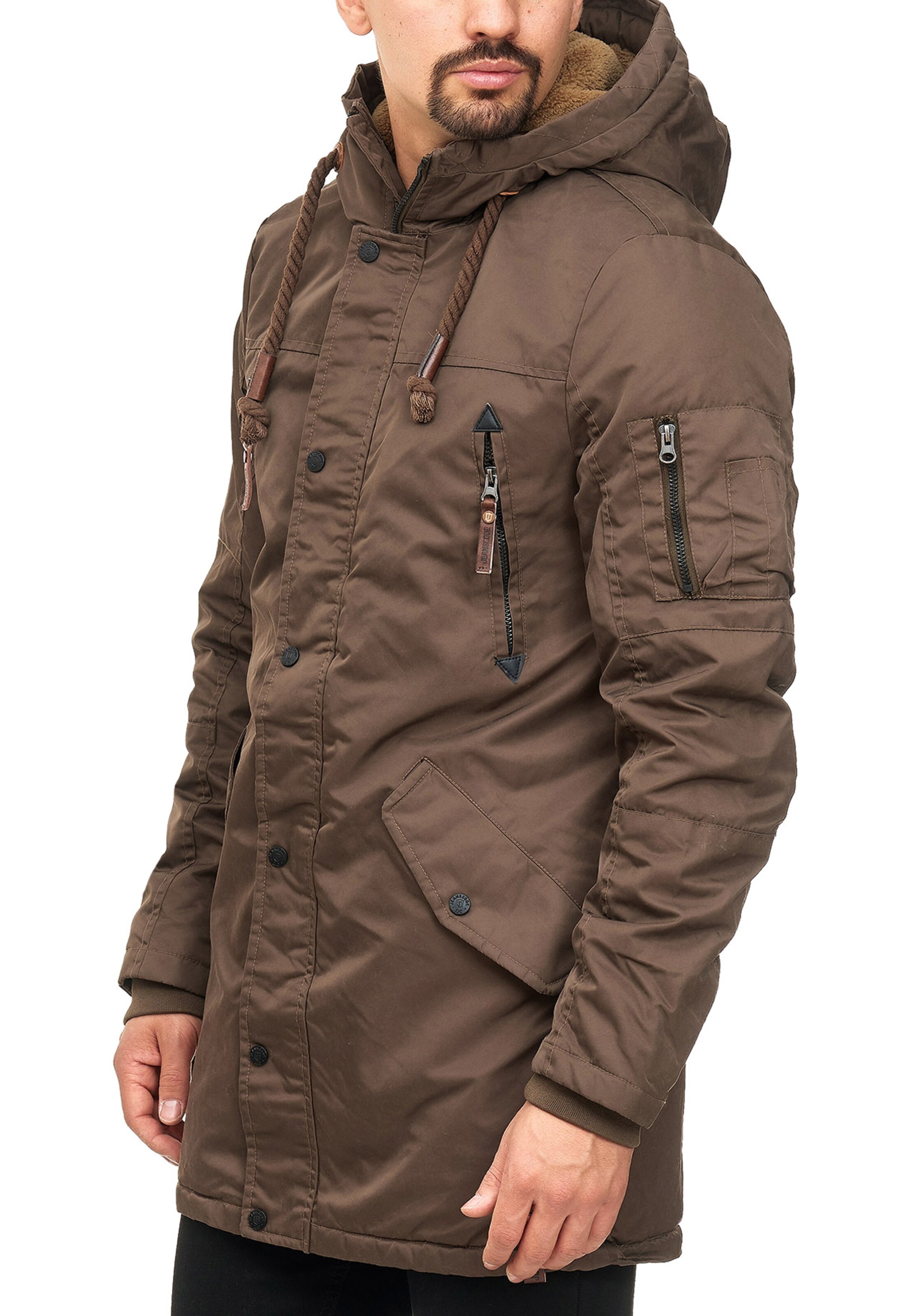 INDICODE JEANS Parka 'Bardsley' in braun | ABOUT YOU