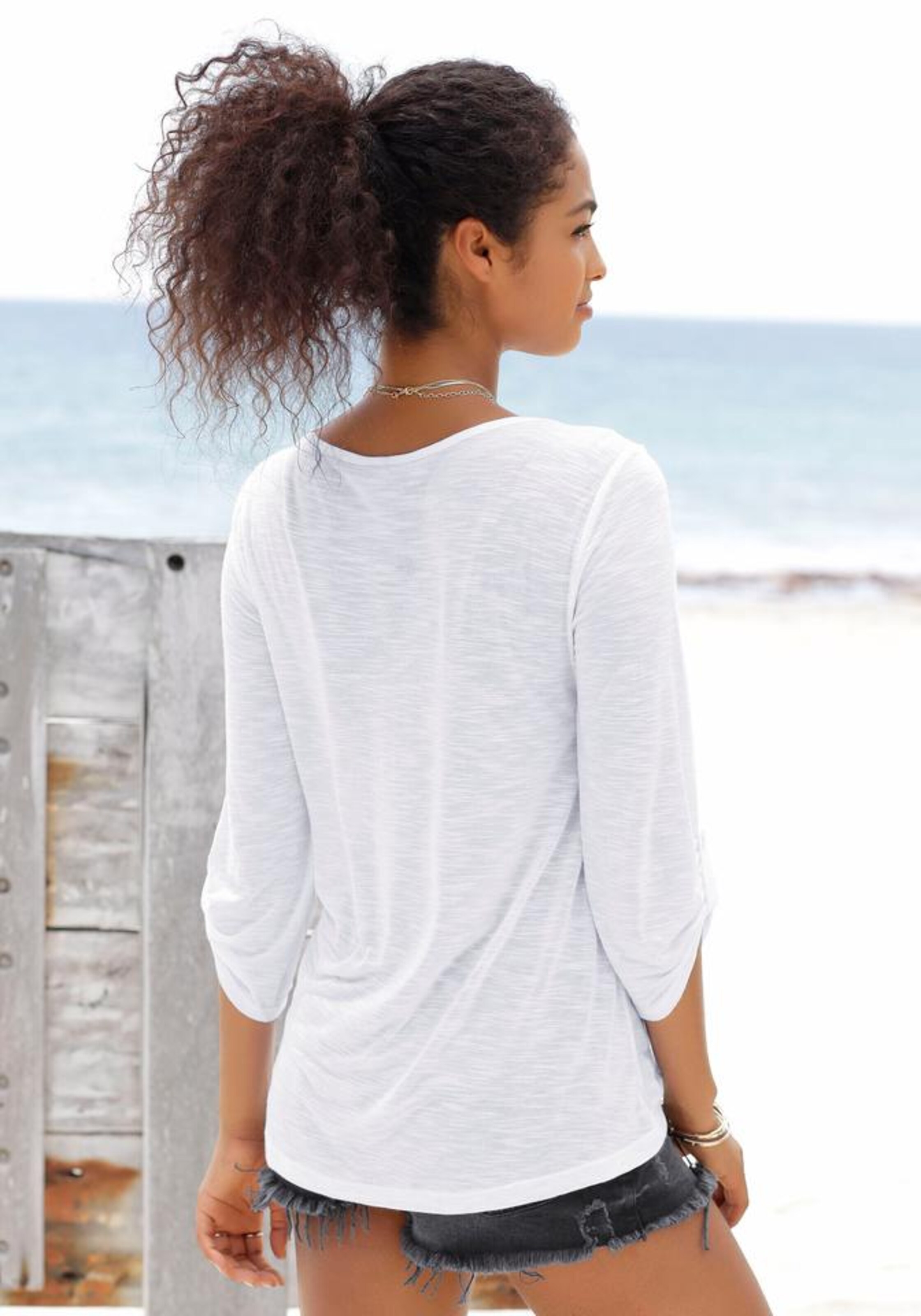 BUFFALO Strandshirt in weiß | ABOUT YOU