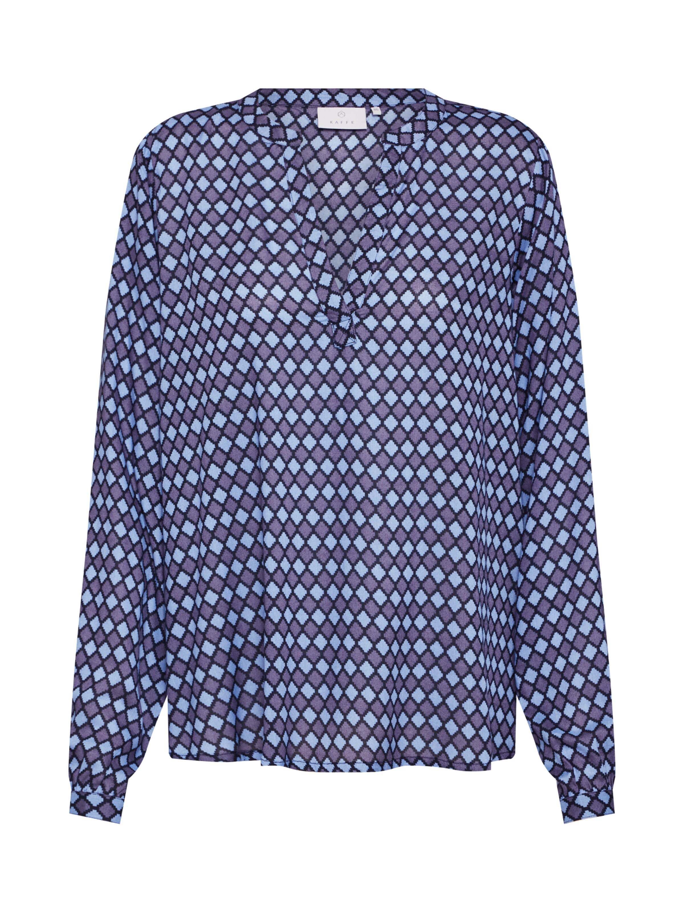 Kaffe Blouse 'KA Sary Tilly' in Light Blue, Dark Blue | ABOUT YOU