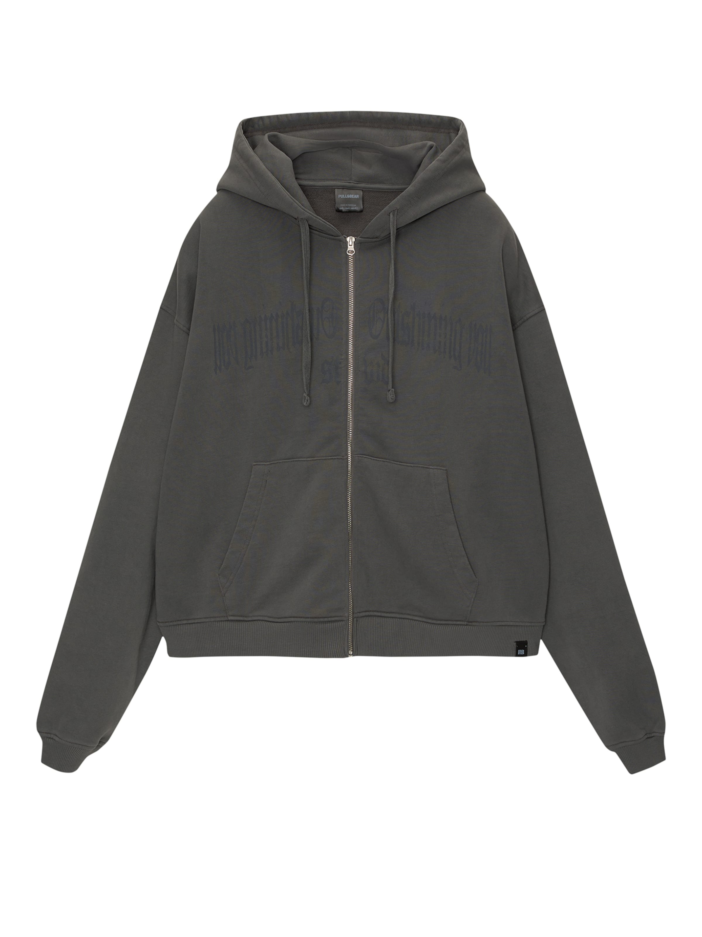 Pull&Bear Hanorac pe Gri Metalic, Gri Închis | ABOUT YOU