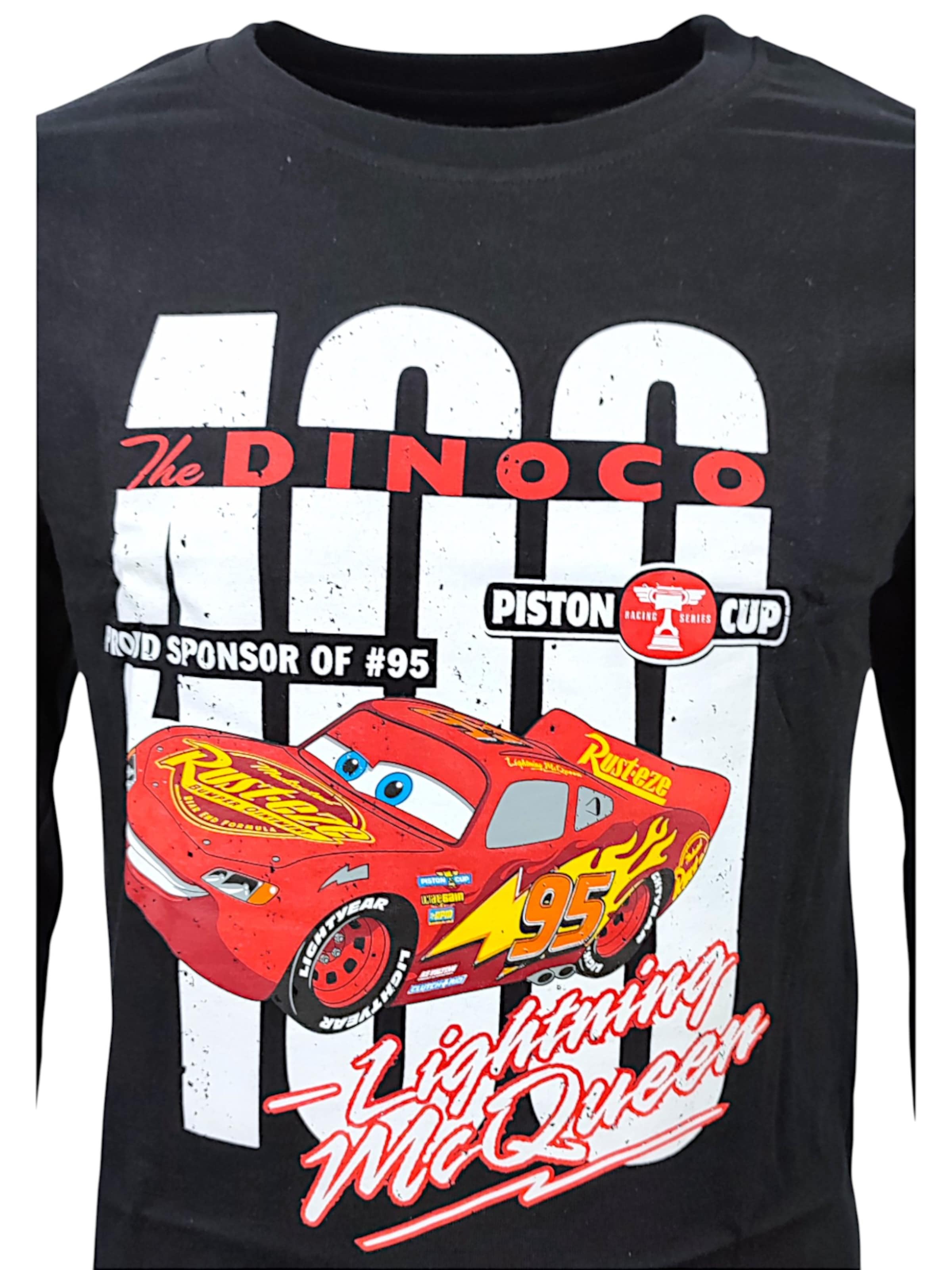 Disney Cars Shirt 'Disney Cars Lightning McQueen'‌‌‌‌ in Schwarz ...