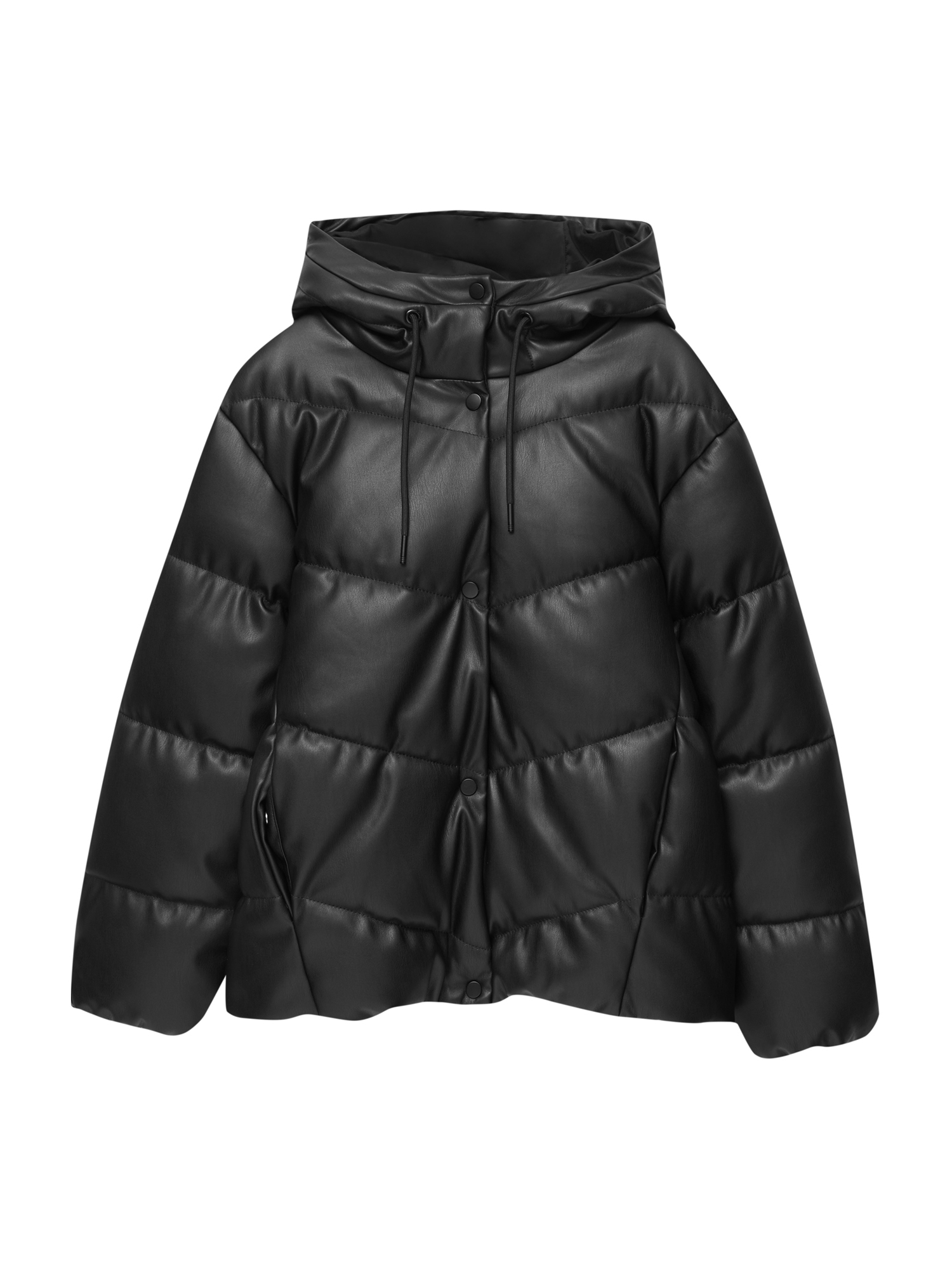 Pull&Bear Geacă de primăvară-toamnă pe Negru | ABOUT YOU