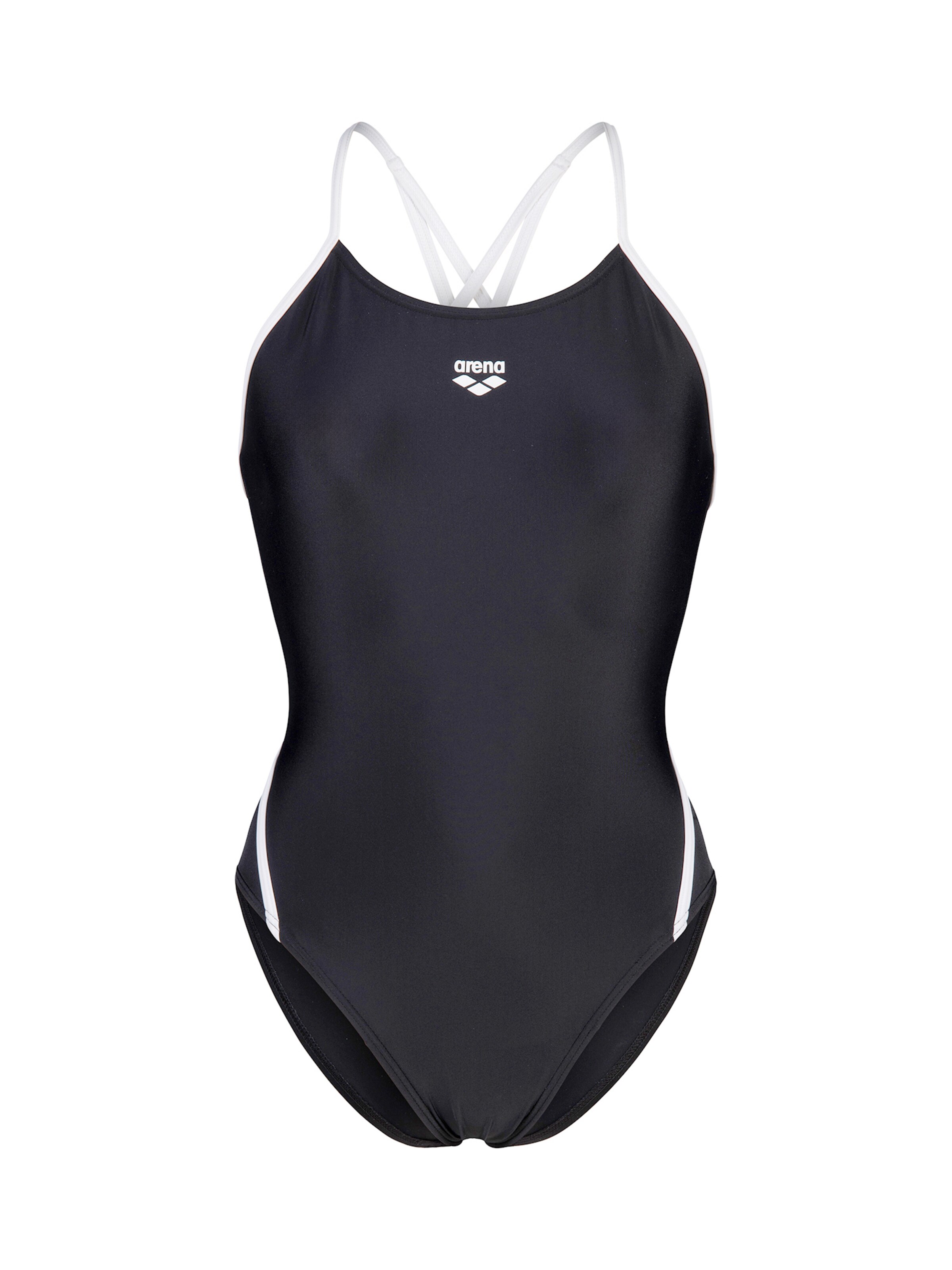 ARENA Bustier Sportbadeanzug in Schwarz | ABOUT YOU