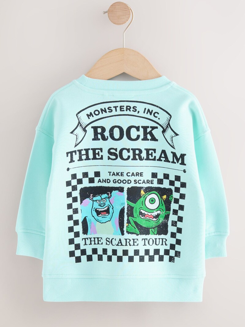 Next Sweater majica 'Monsters Inc Crew' | Azur, Akvamarin boja | ABOUT YOU