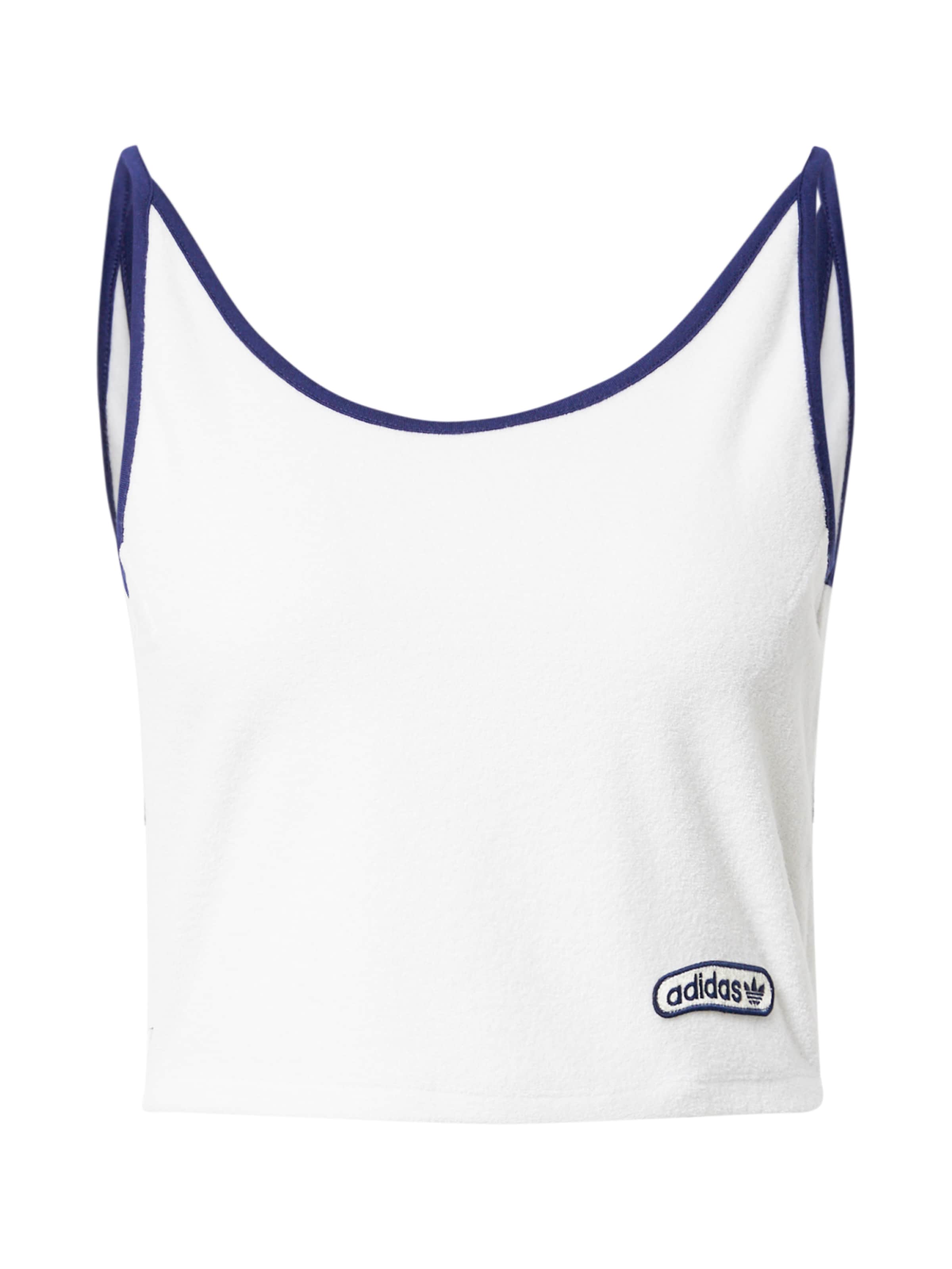 Fehér ADIDAS ORIGINALS Top 'Short Terry' | ABOUT YOU