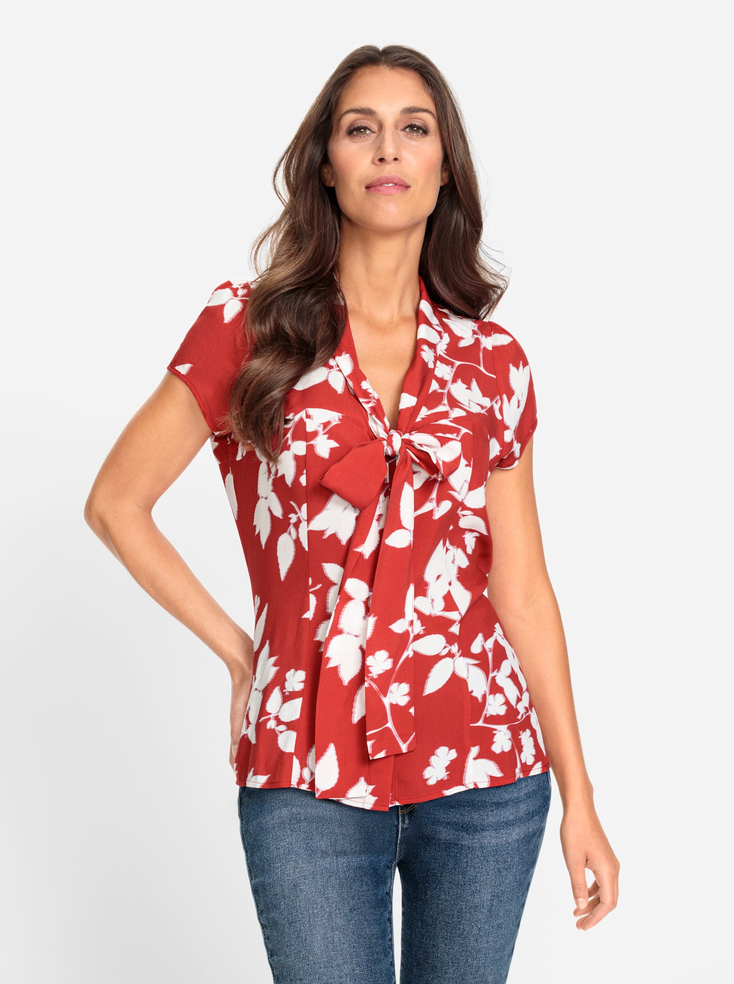 heine Blouse in Blood Red | ABOUT YOU