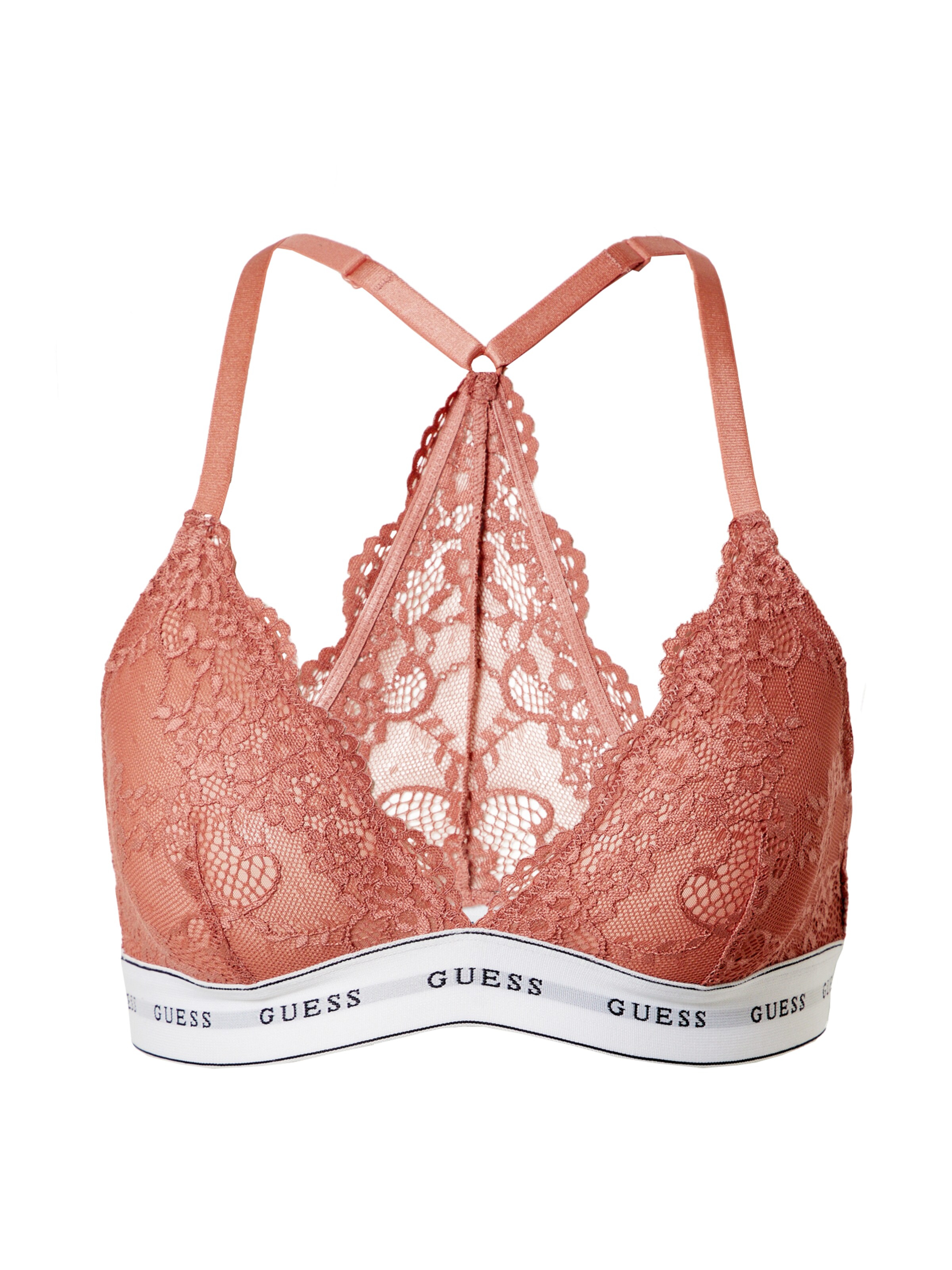 GUESS Trojúhelníková Podprsenka 'BELLE' (Rezavě Červená) | ABOUT YOU