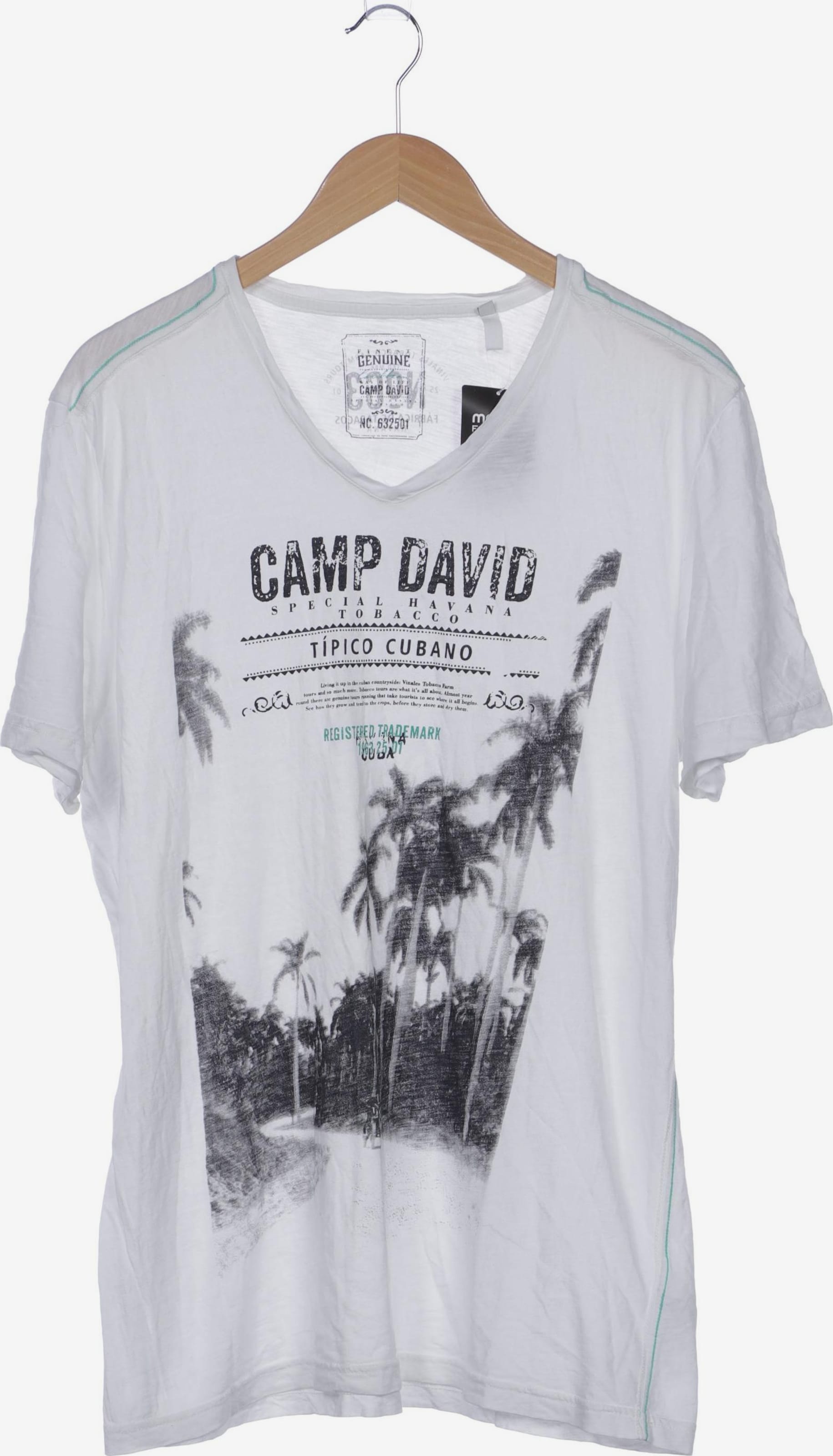 CAMP DAVID T-Shirt XL in Weiß | ABOUT YOU