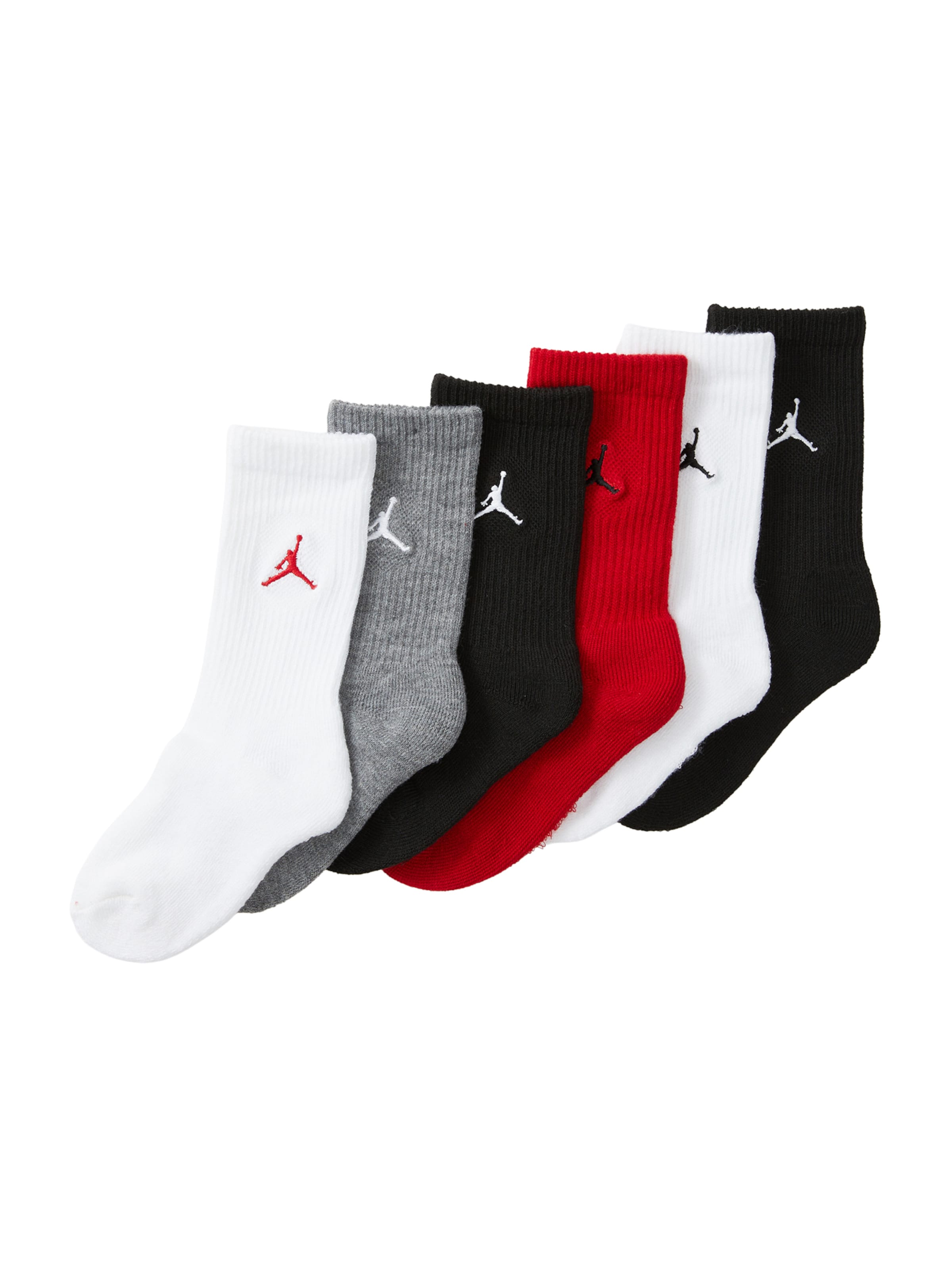 Jordan Socken 'EVERYDAY ESSENTIALS' in Grau, Rot, Schwarz, Weiß | ABOUT YOU