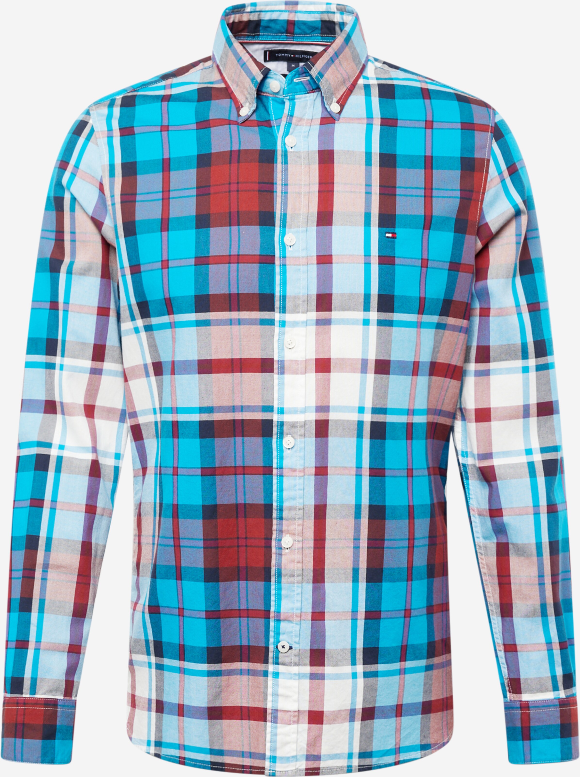 TOMMY HILFIGER Slim fit Πουκάμισο σε Αζούρ | ABOUT YOU