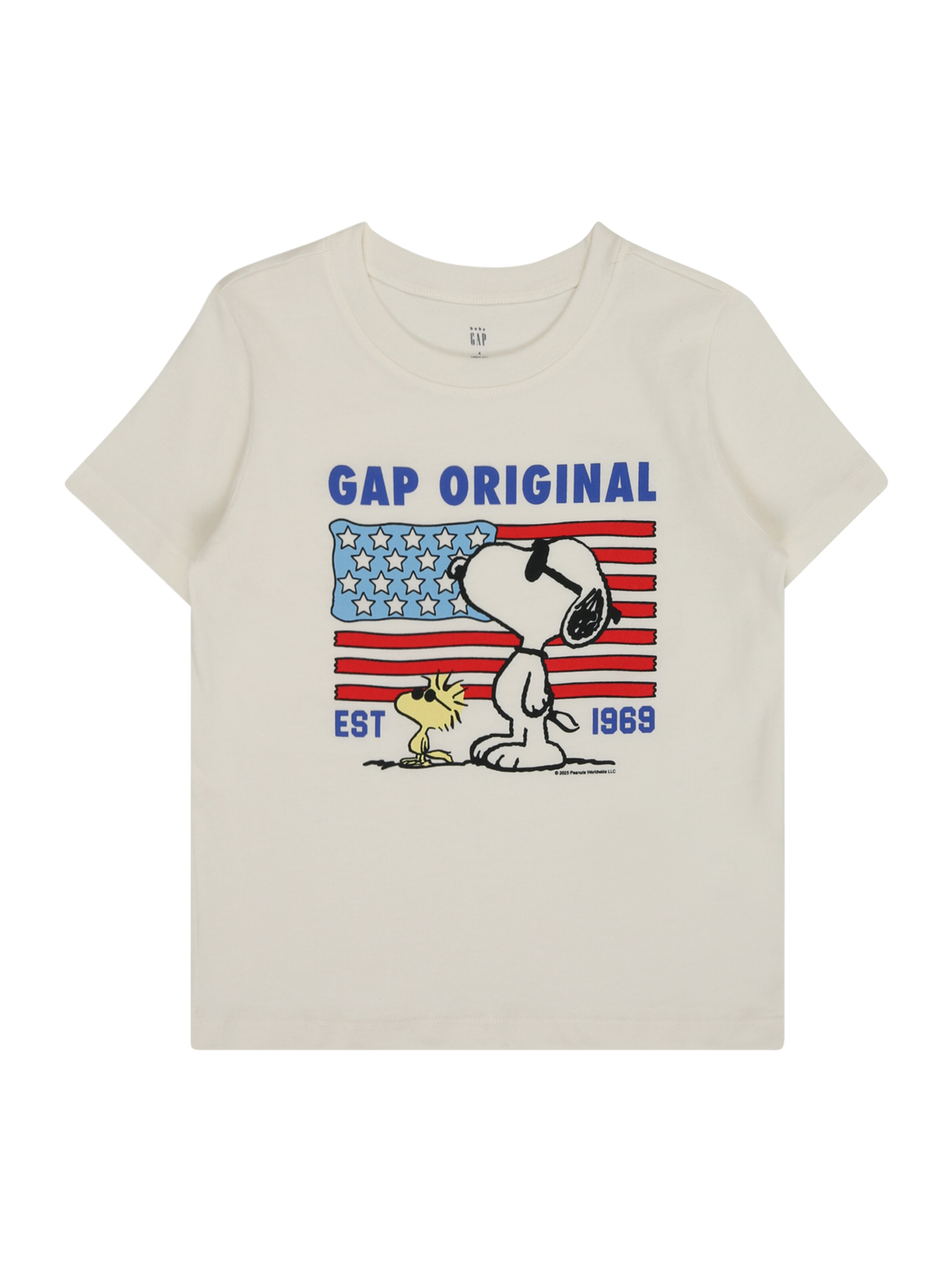 GAP T-Shirt 'SNOOPY USA' in Weiß | ABOUT YOU