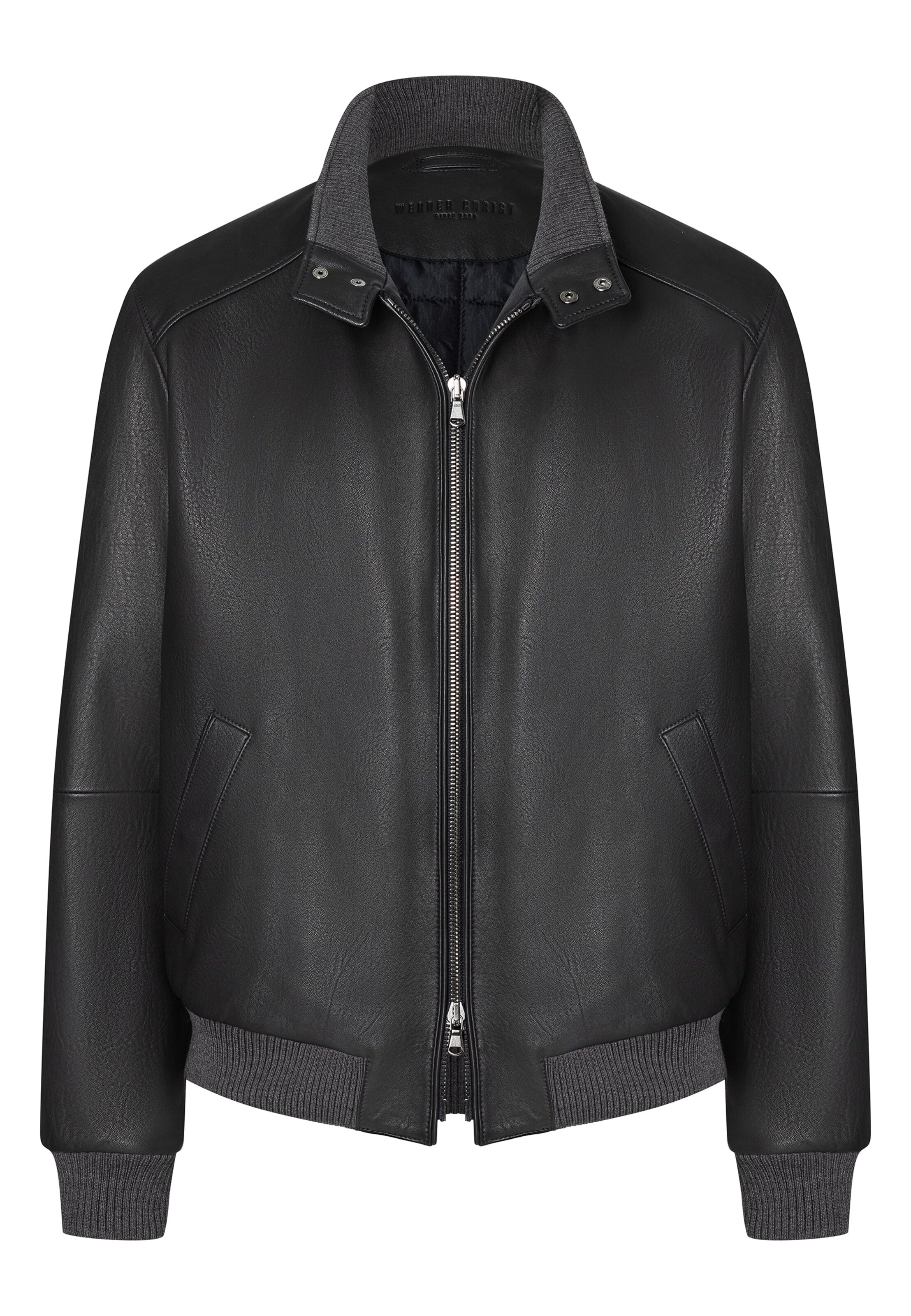 Werner Christ Lederjacke 'Talib' in Schwarz | ABOUT YOU