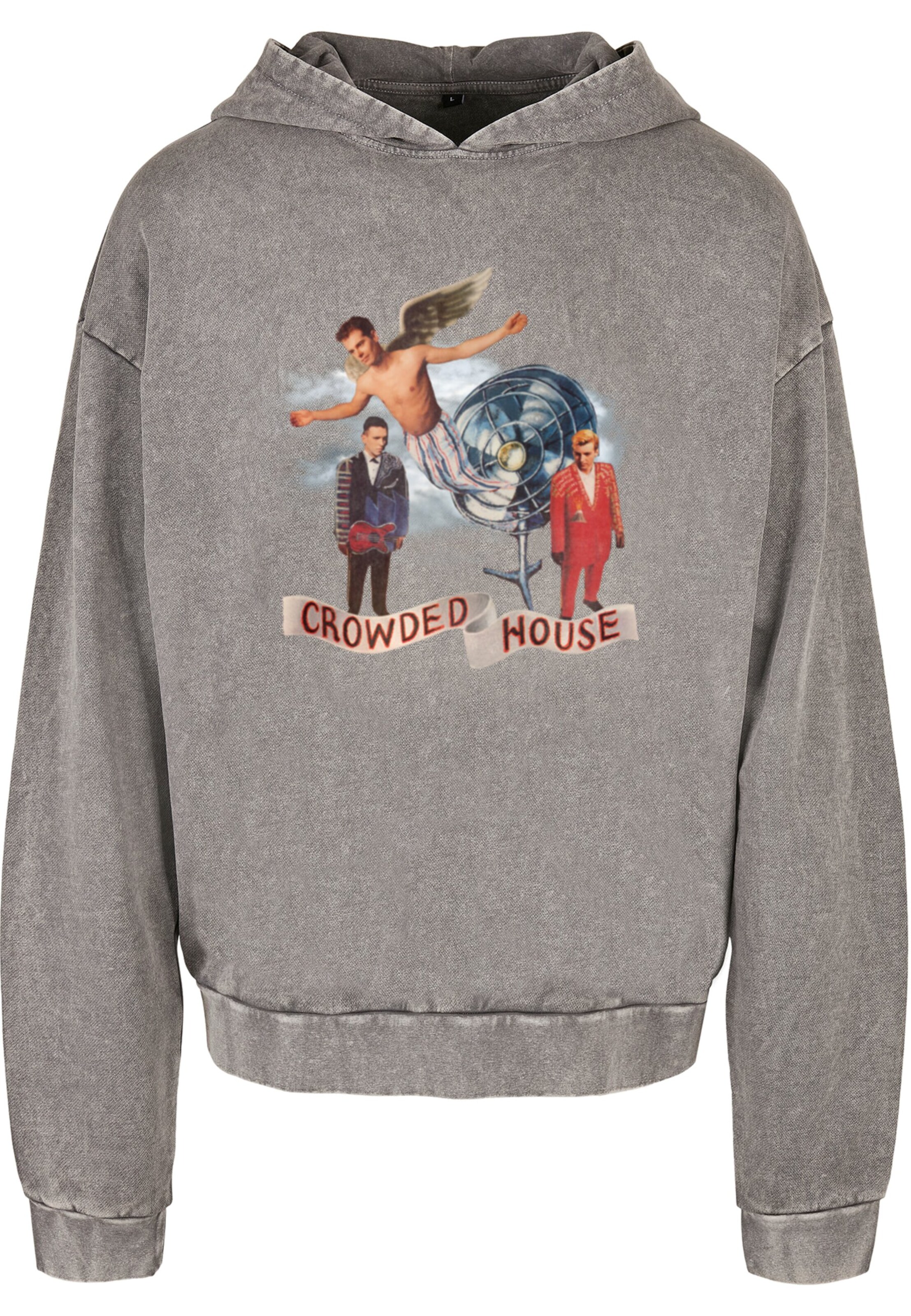 Merchcode Sweatshirt 'Crowded House - Fan Art' in Dunkelgrau | ABOUT YOU