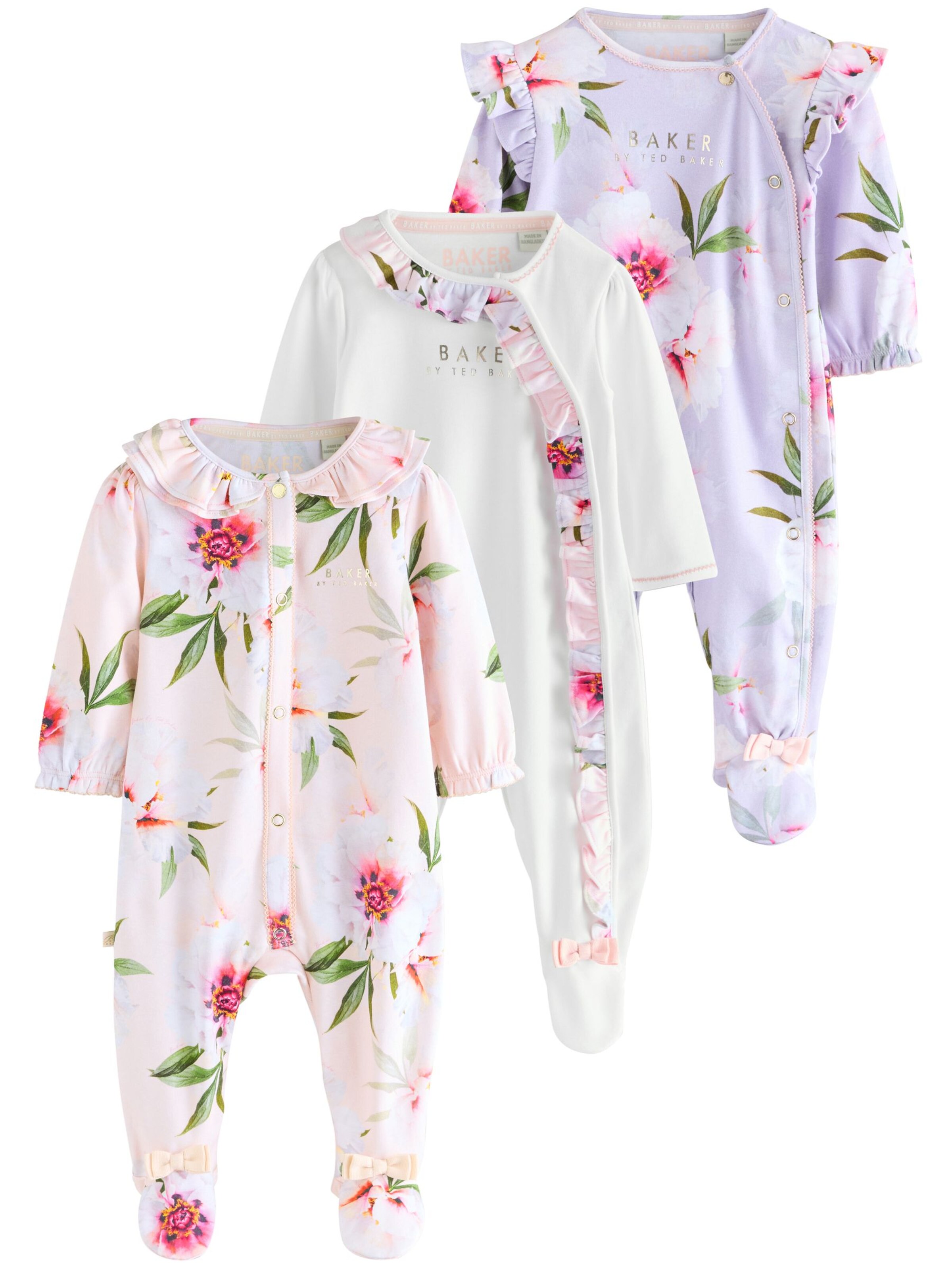 Baker by Ted Baker Pajamas in Lilac, Rose, White | ABOUT YOU