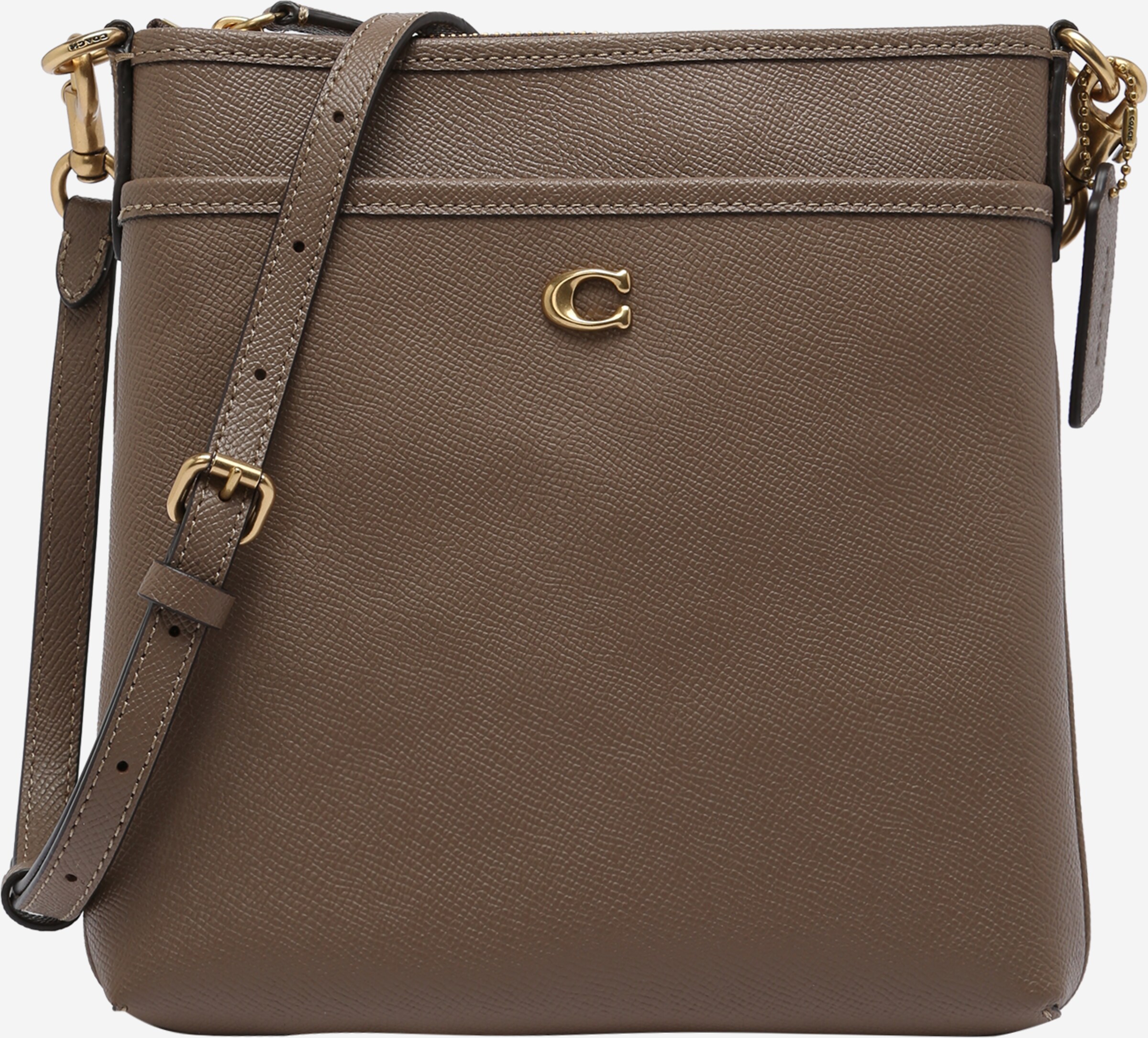 COACH Mala de ombro em Taupe | ABOUT YOU