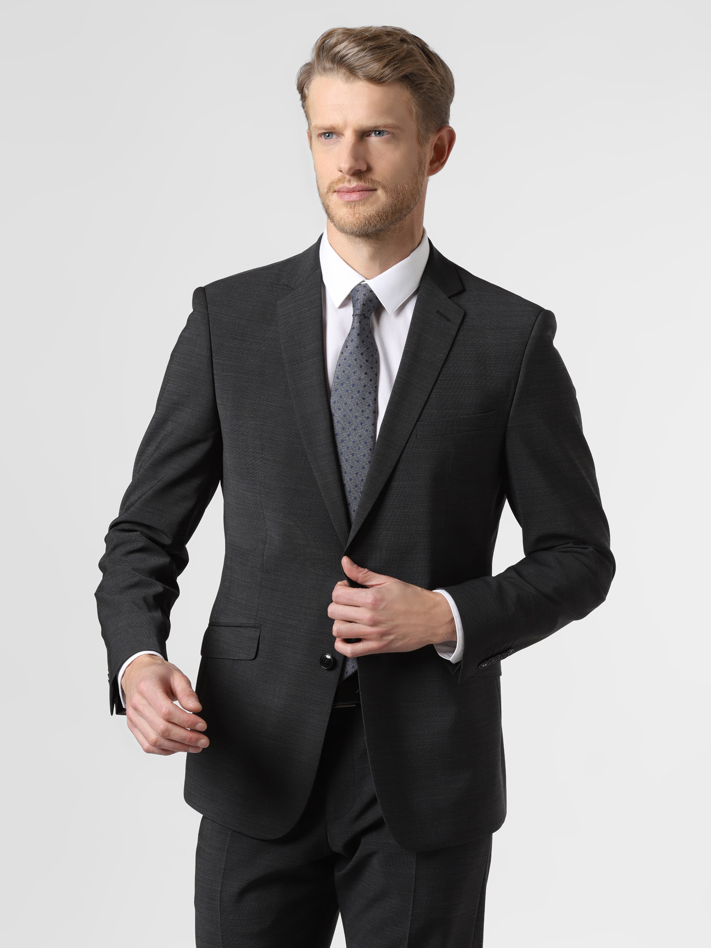 Coupe slim Veste de costume 'Mercer' STRELLSON en Gris Foncé | ABOUT YOU