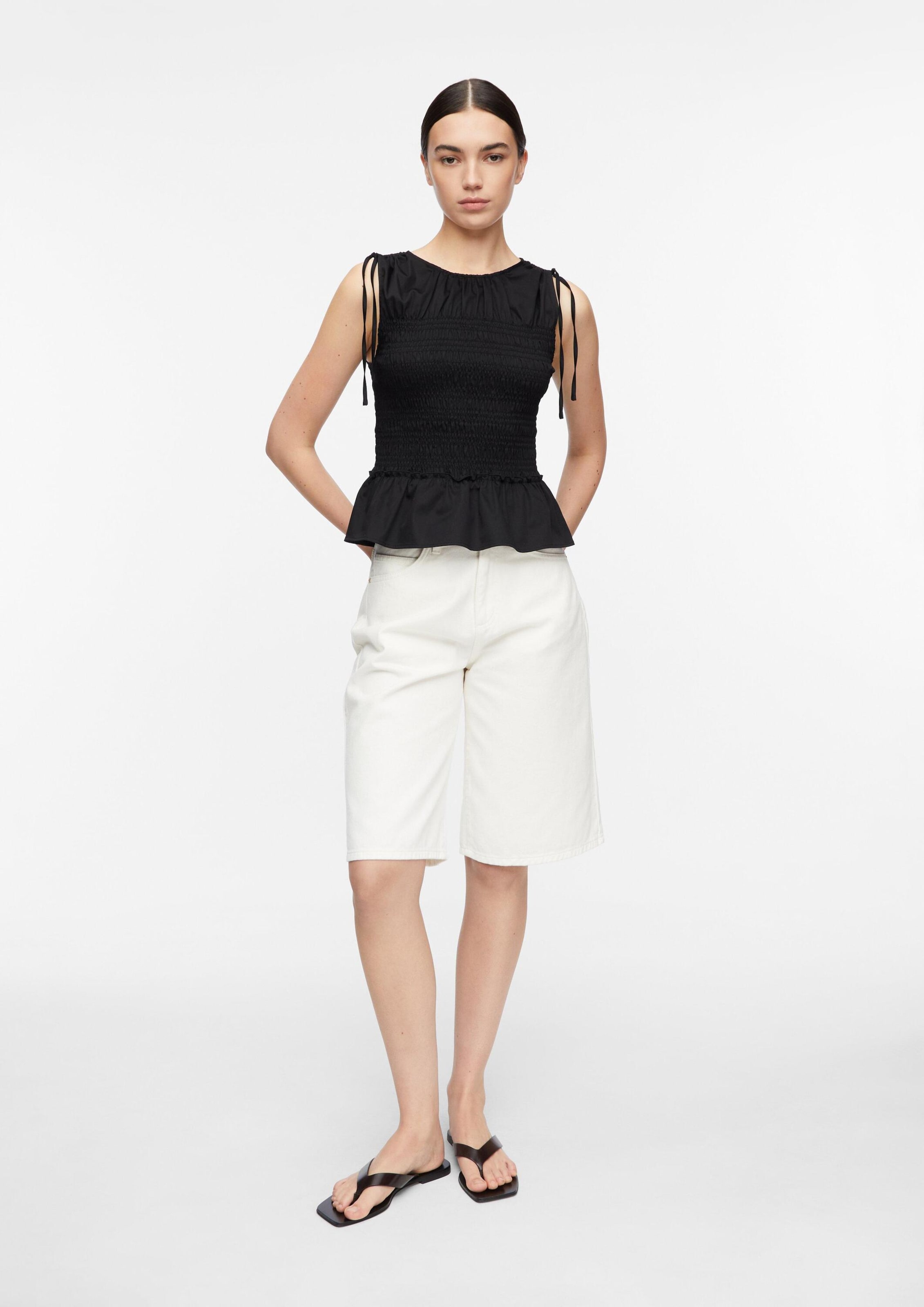 COMMA Blouse in Zwart | ABOUT YOU