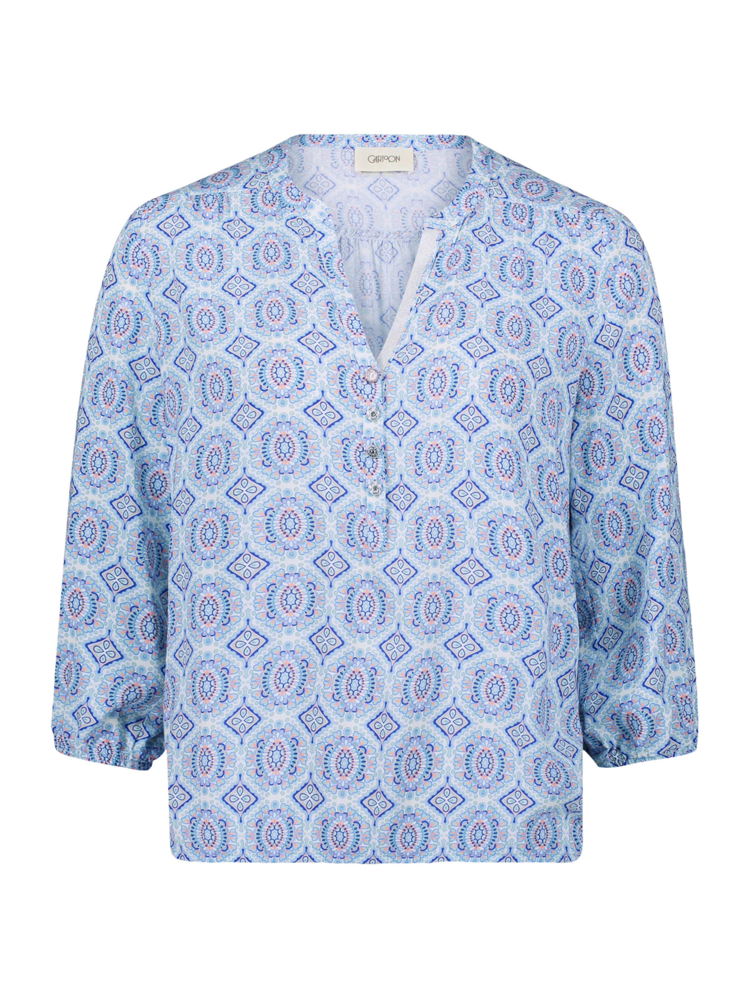 Cartoon Casual-Bluse mit Muster in Blau | ABOUT YOU