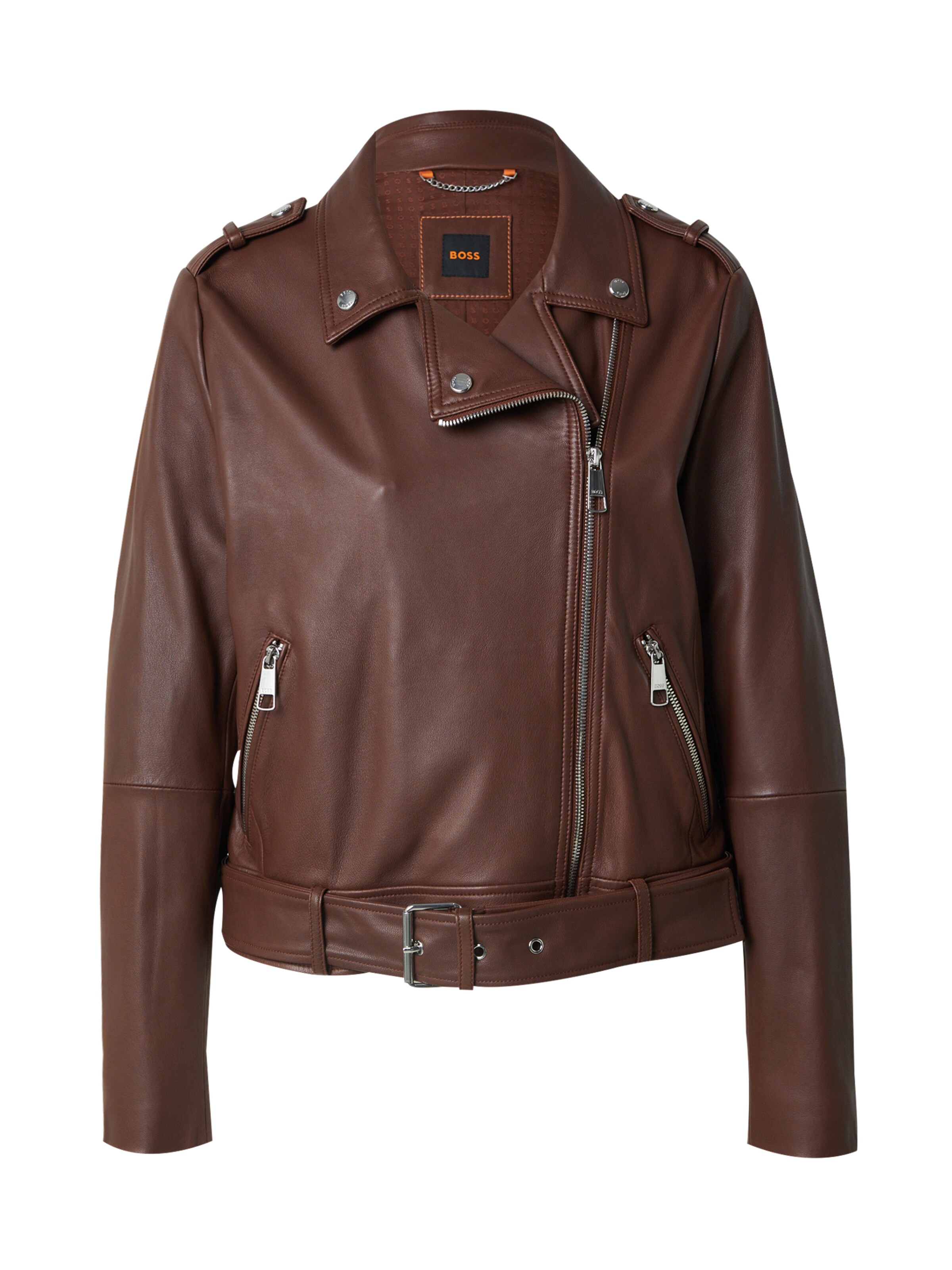 BOSS Casaco meia-estação 'Sameli' em Castanho Escuro | ABOUT YOU