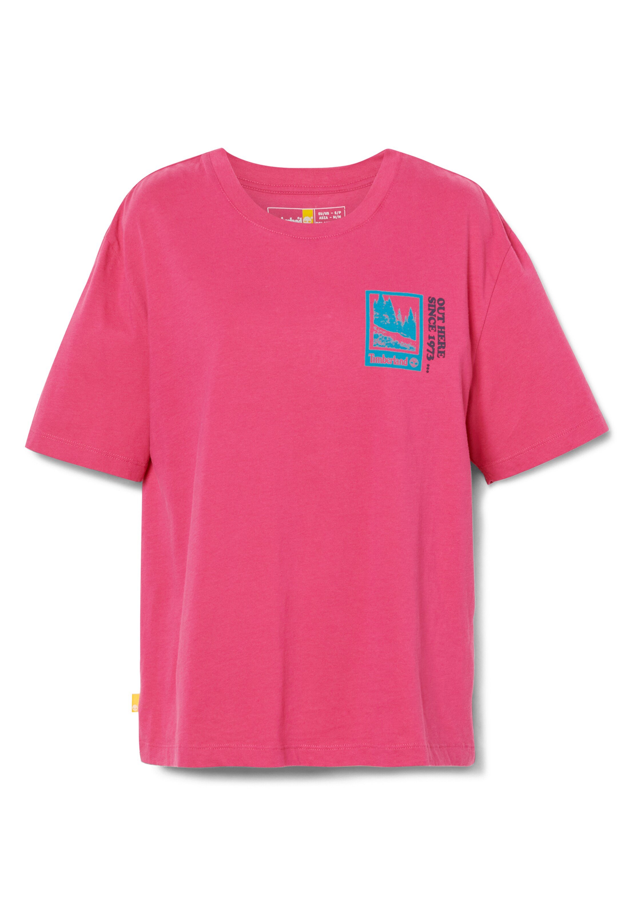 Pink timberland shirt store