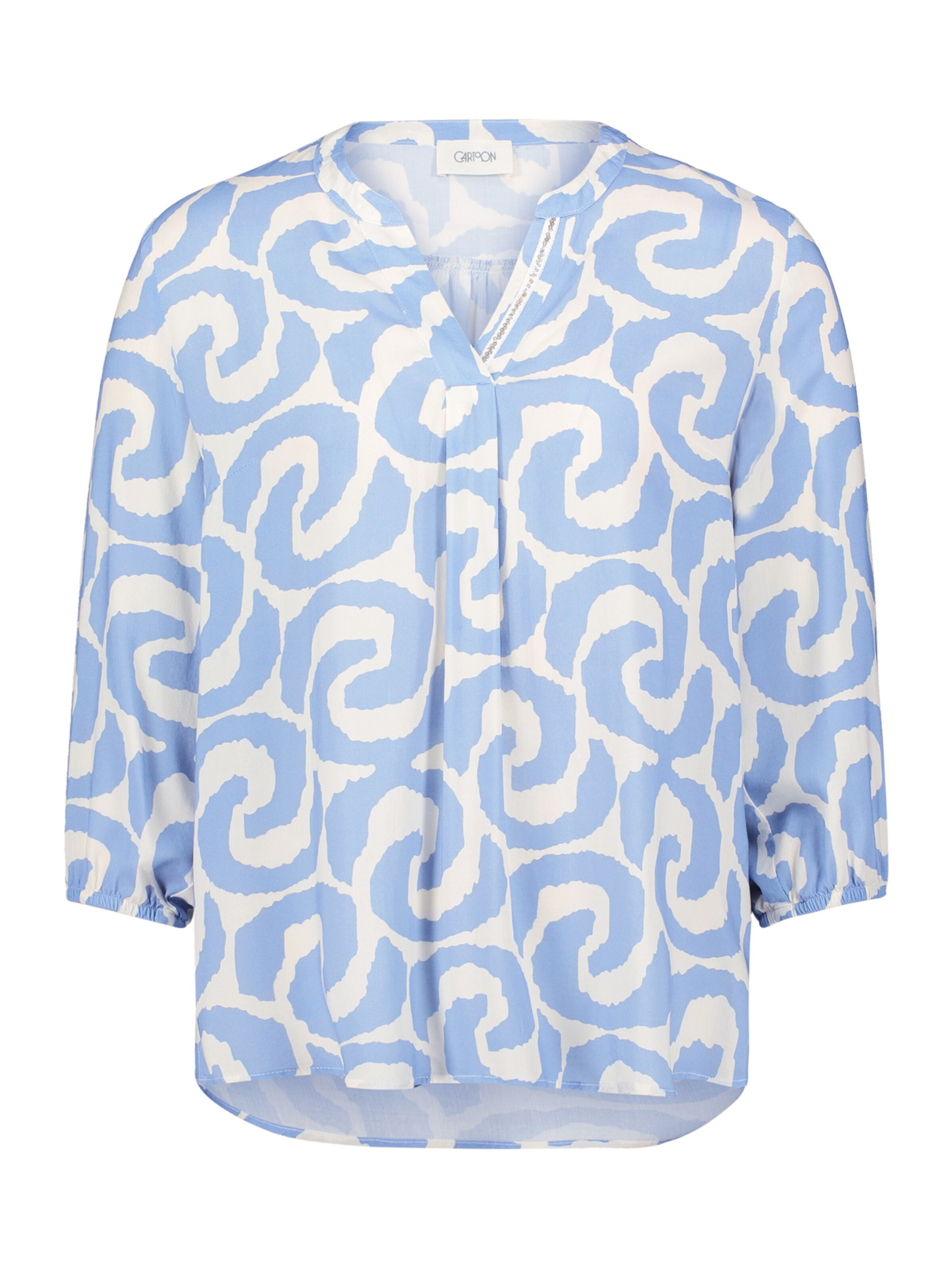 Cartoon Bluse in Blau, Weiß | ABOUT YOU