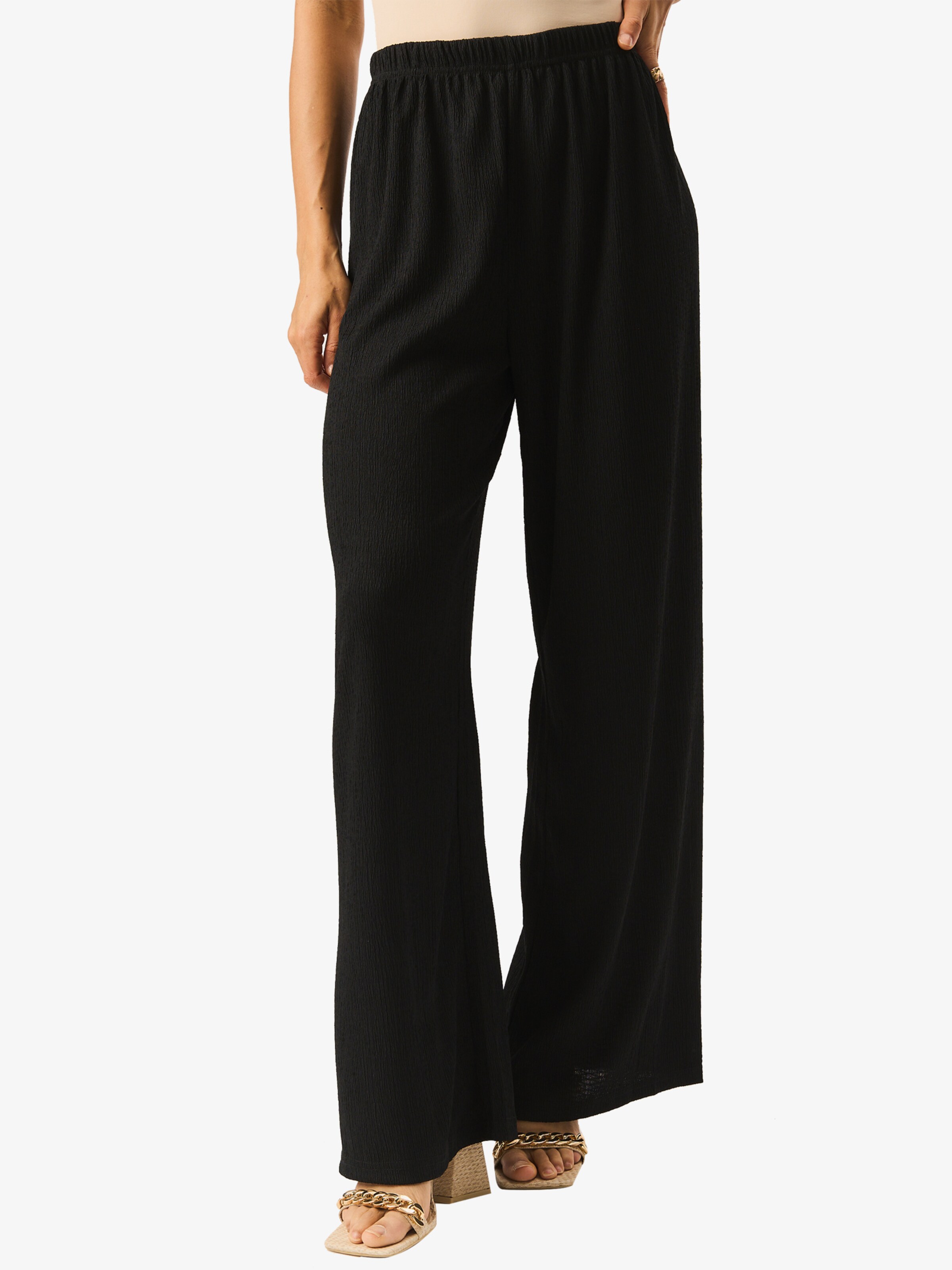 GINI LONDON Wide Leg Hose in Schwarz | ABOUT YOU