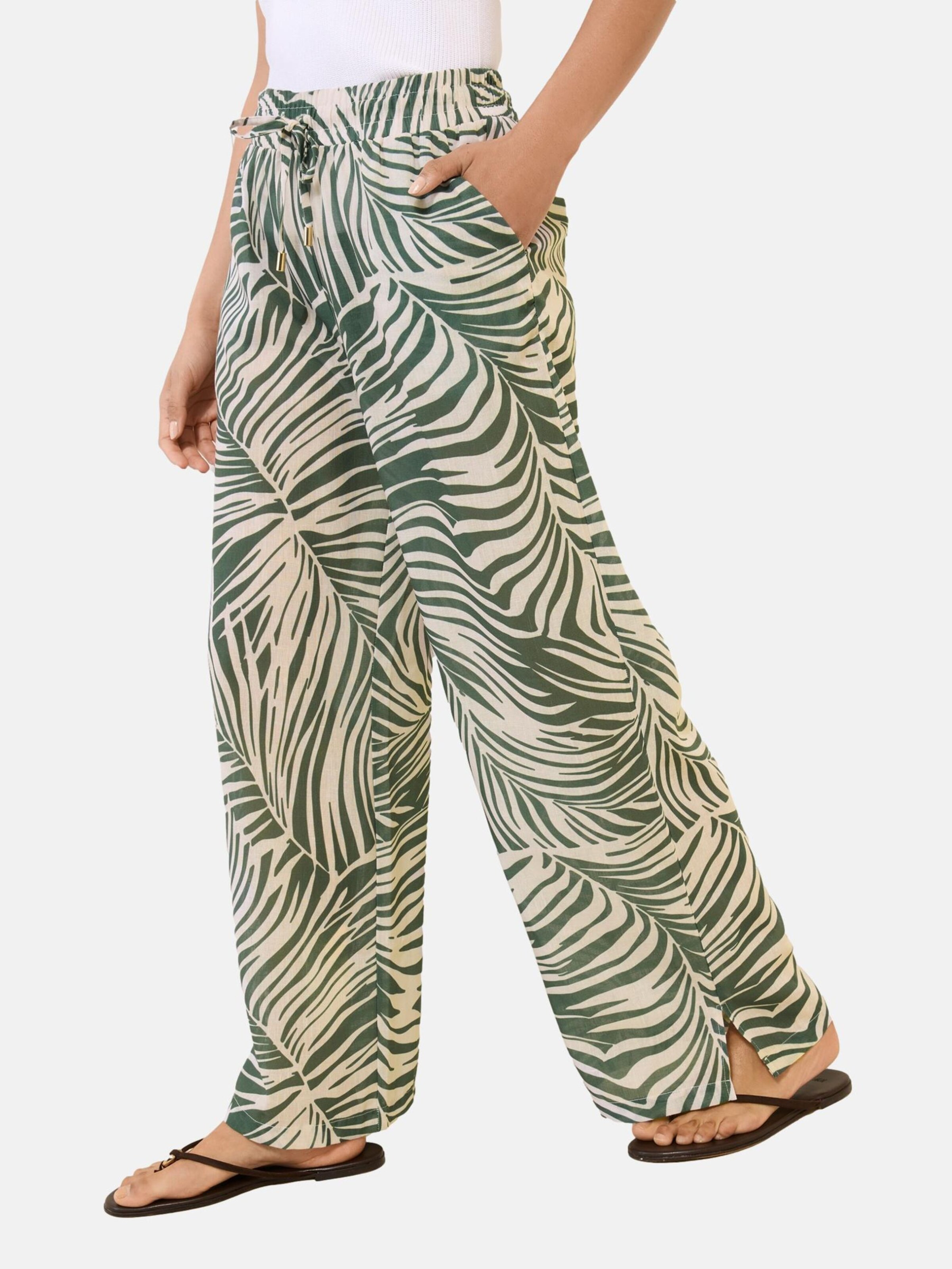 Lipsy Wide Leg Hose in Dunkelgrün | ABOUT YOU