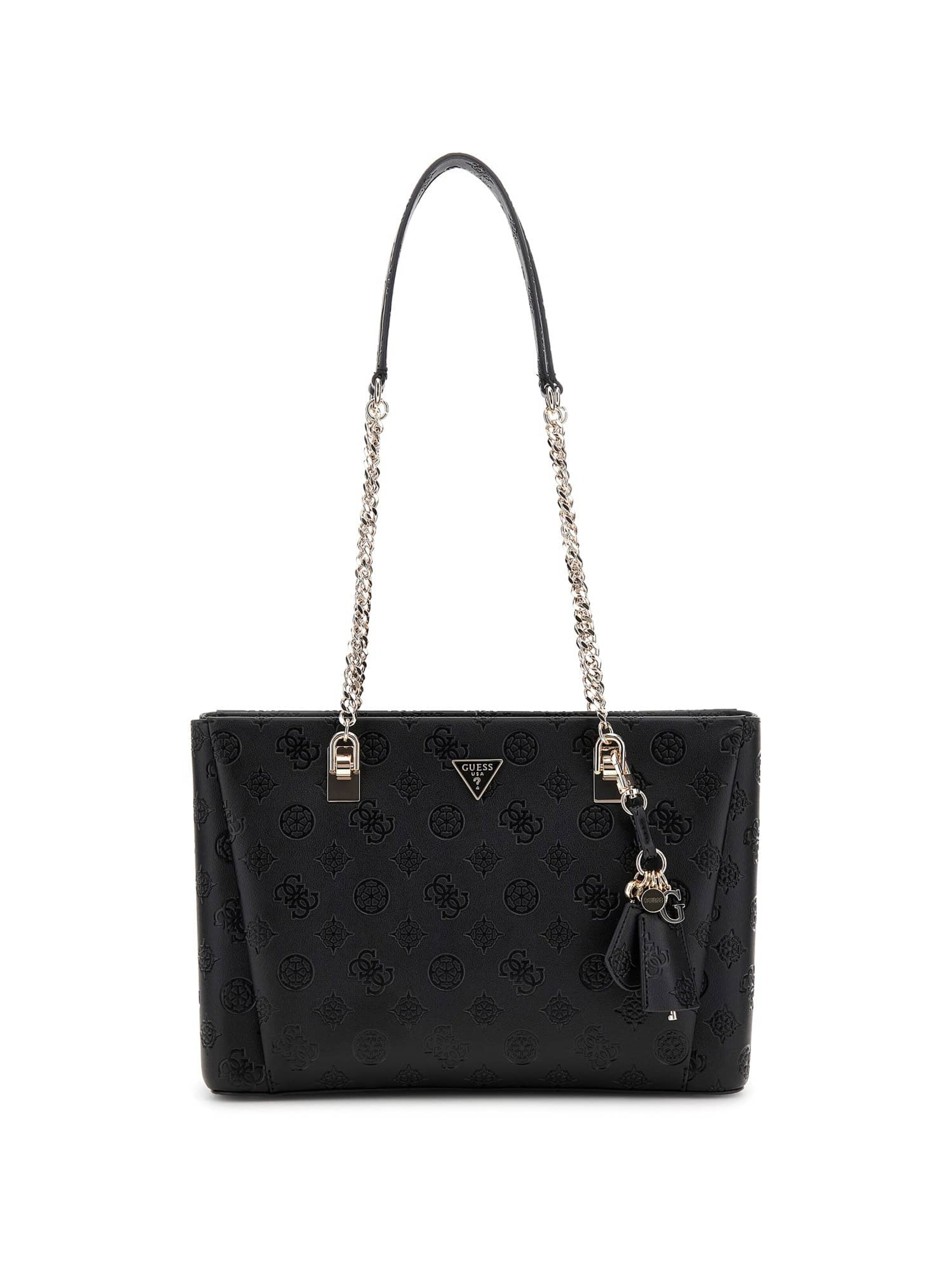 GUESS Schoudertas 'Tisha' in Zwart | ABOUT YOU