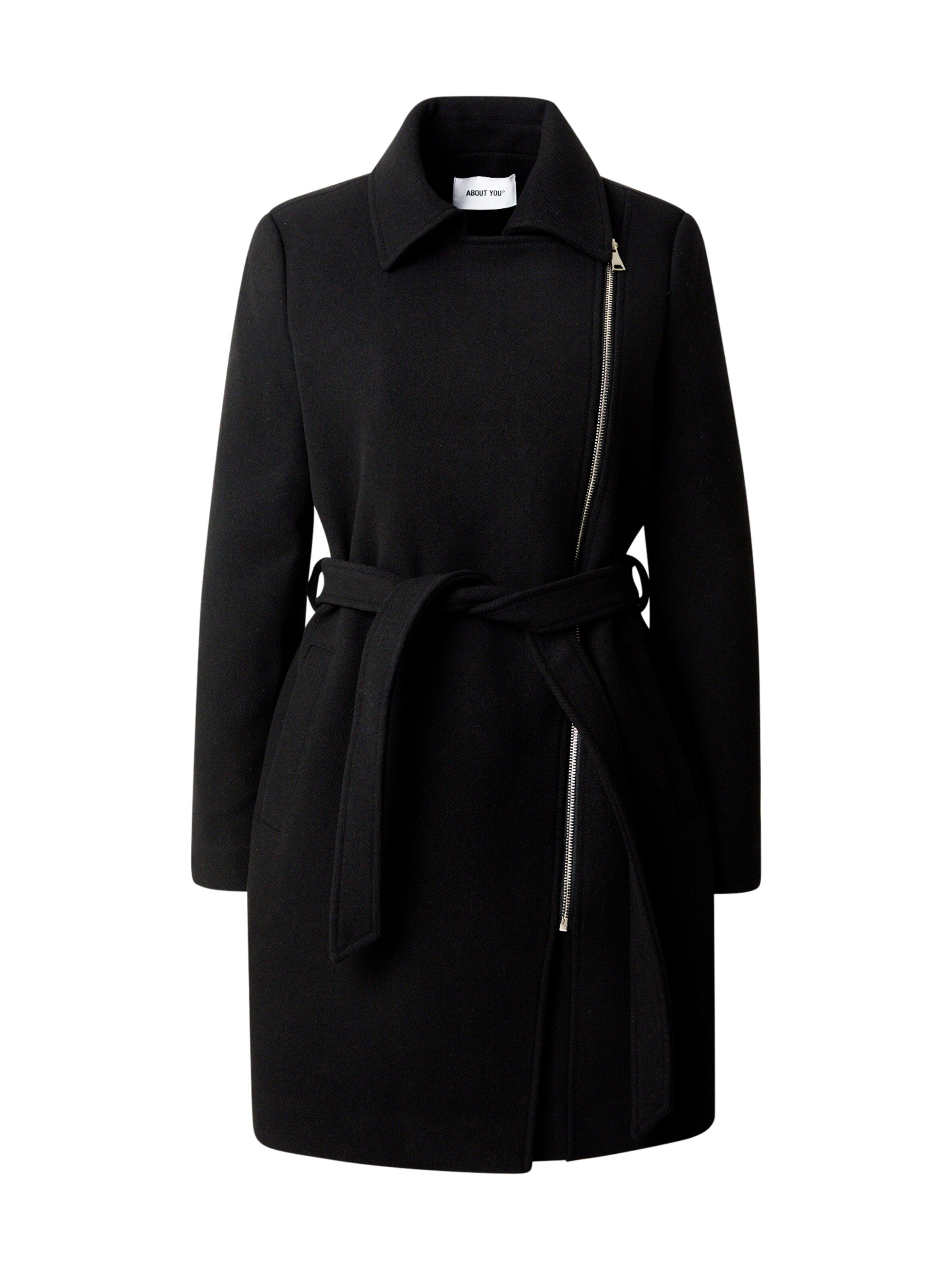ABOUT YOU Sobretudo meia-estação 'Selina' em Preto | ABOUT YOU