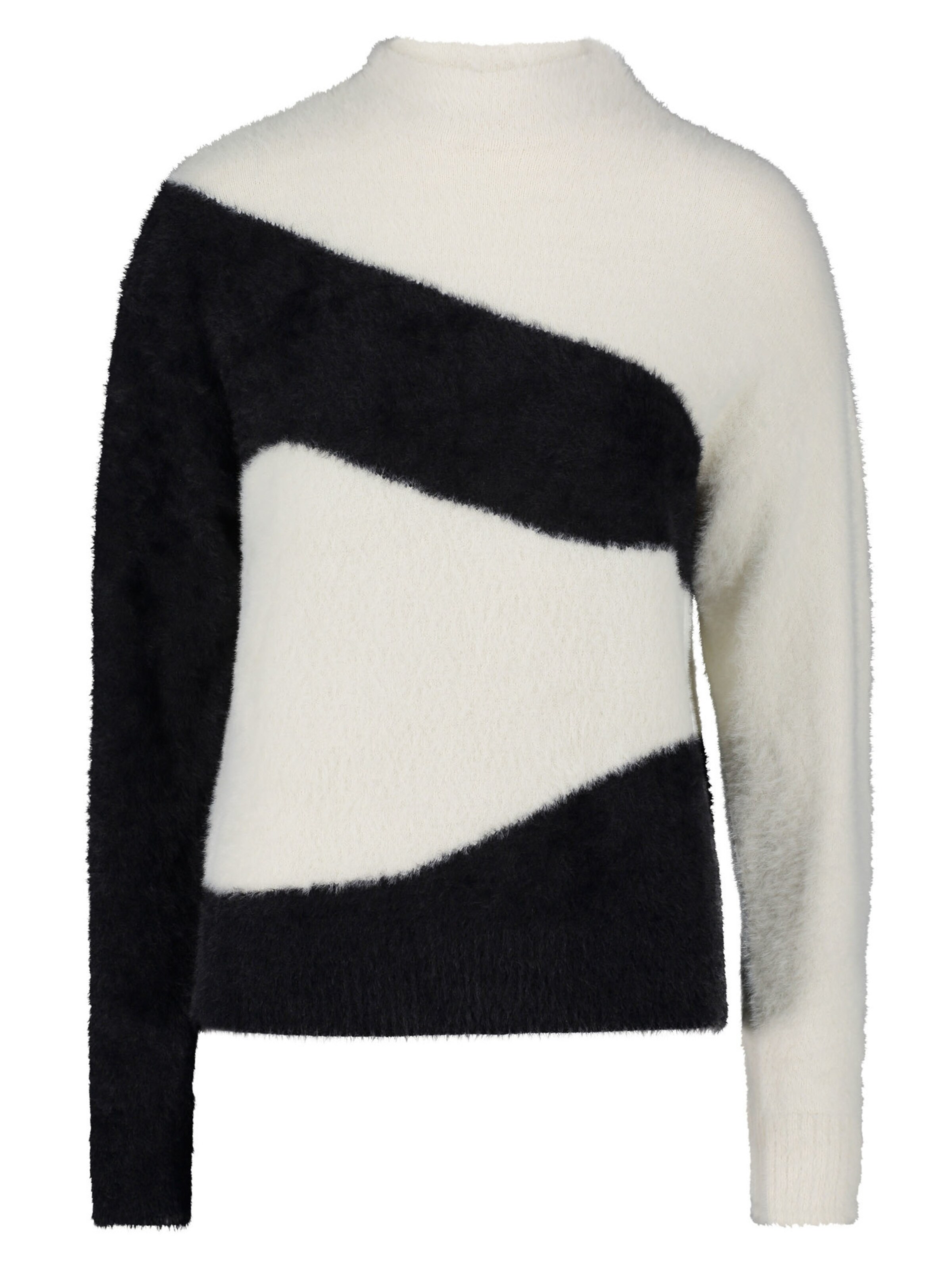 zero Pullover Colorblock Optik in Weiß | ABOUT YOU