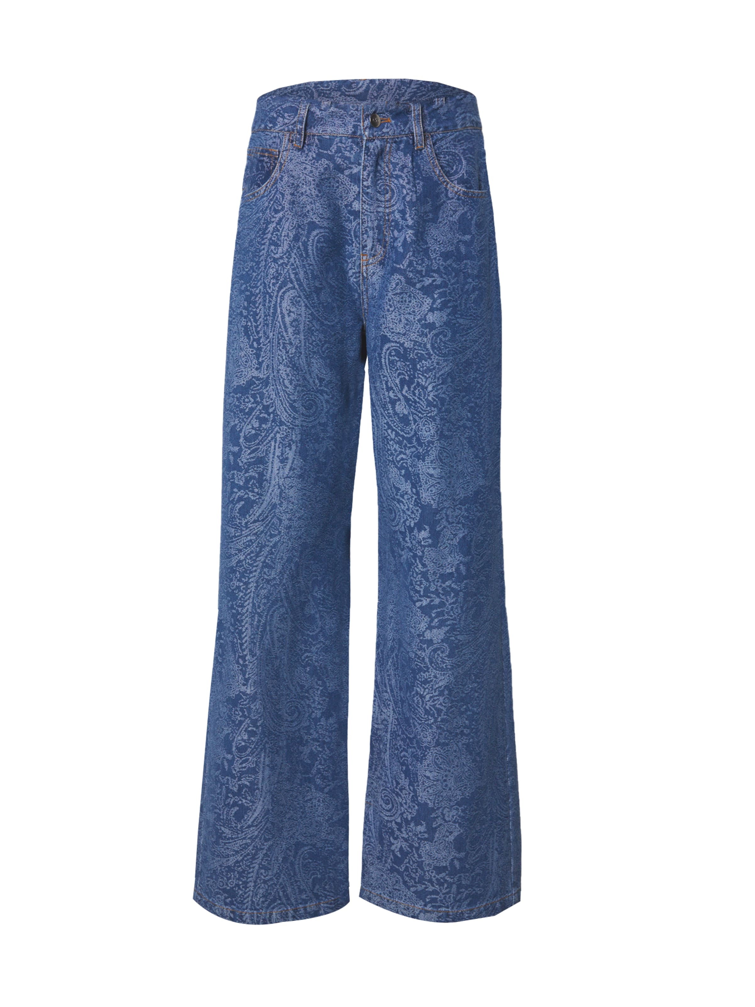 Wide Leg Jean 'Dean' co'couture en Bleu Denim | ABOUT YOU