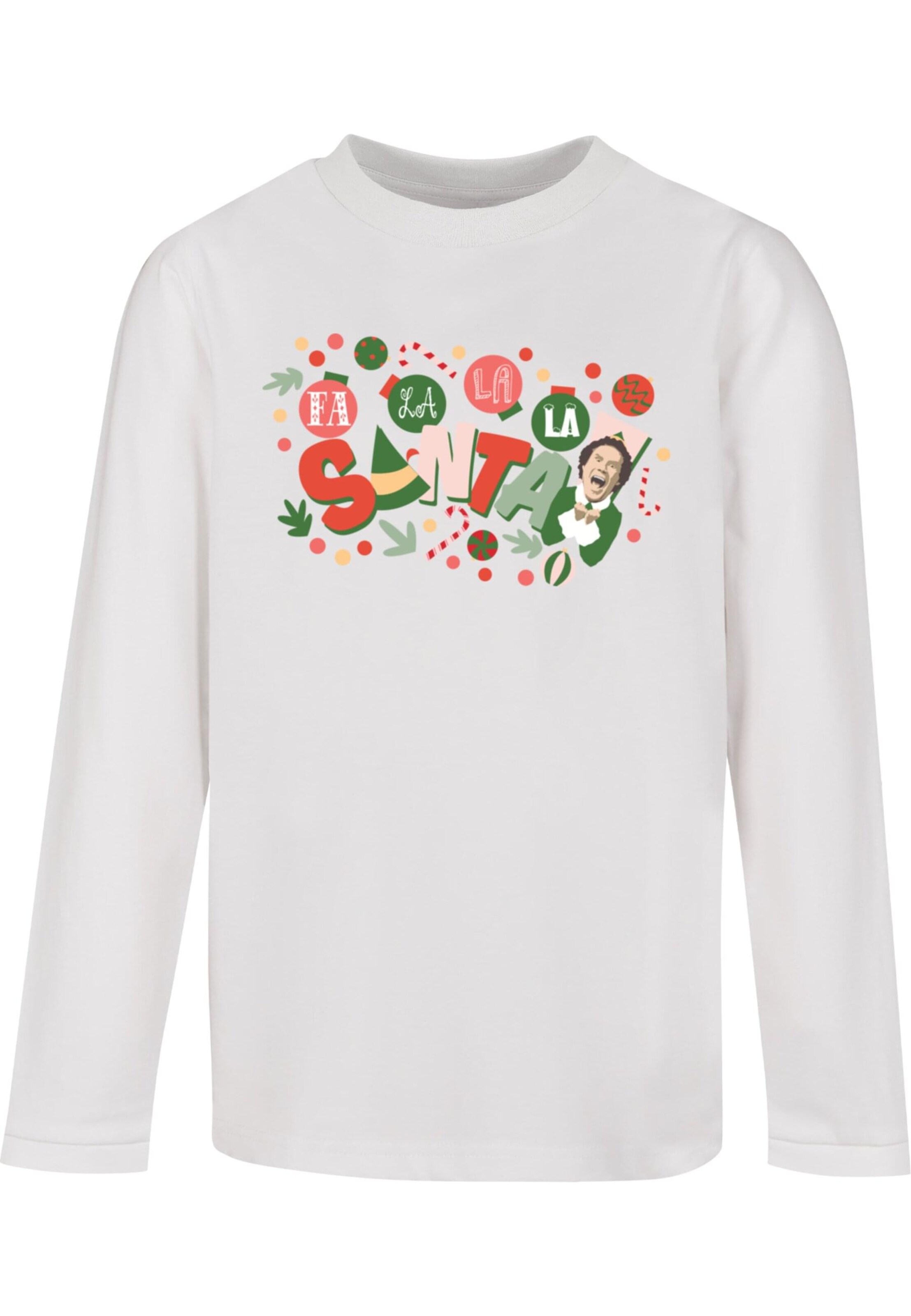 ABSOLUTE CULT Shirt 'Elf - Santa' in Weiß | ABOUT YOU