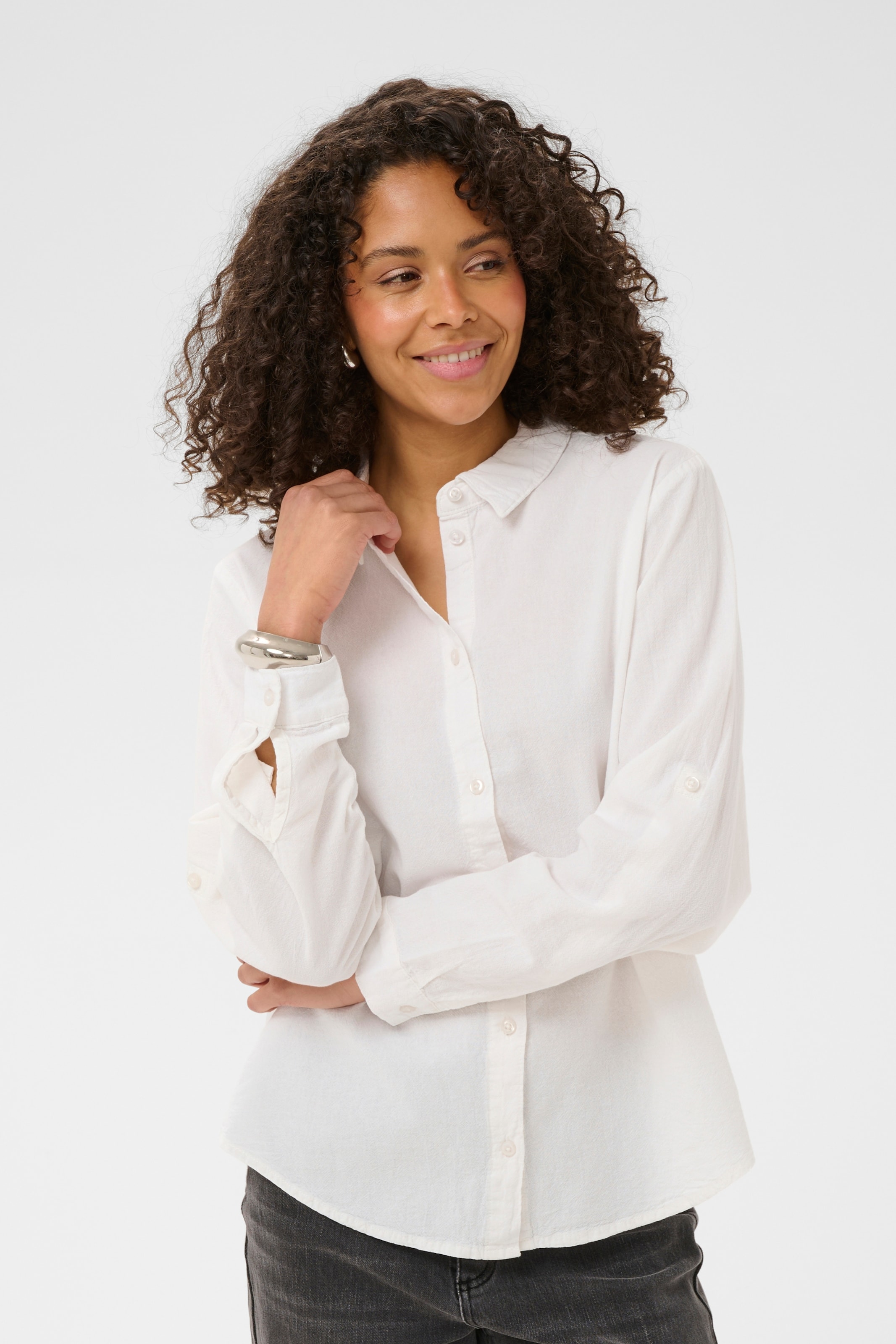 Kaffe Bluse 'KAnaya' in Weiß | ABOUT YOU