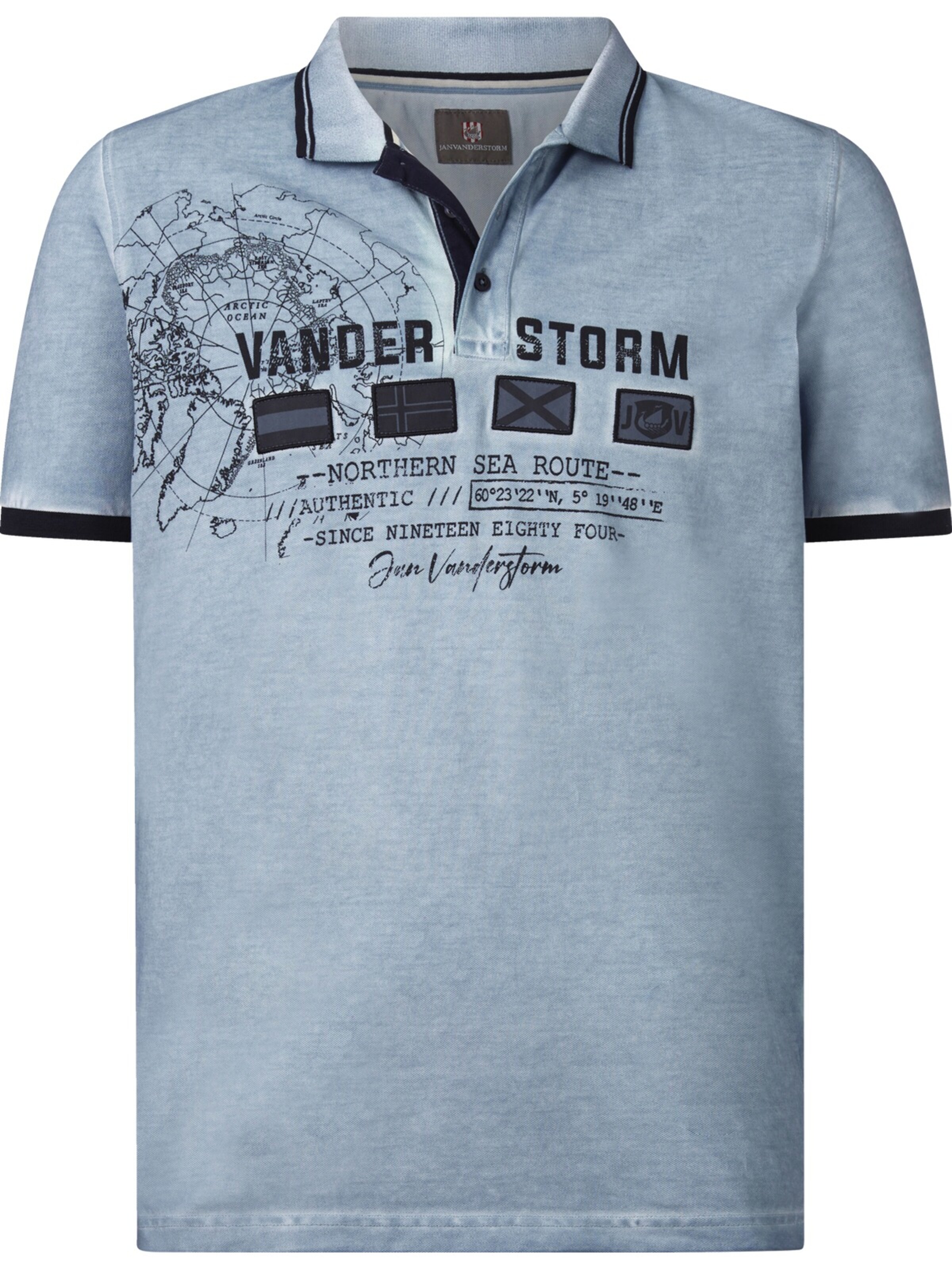 Jan Vanderstorm Shirt ' Anthonis ' in Lichtblauw | ABOUT YOU