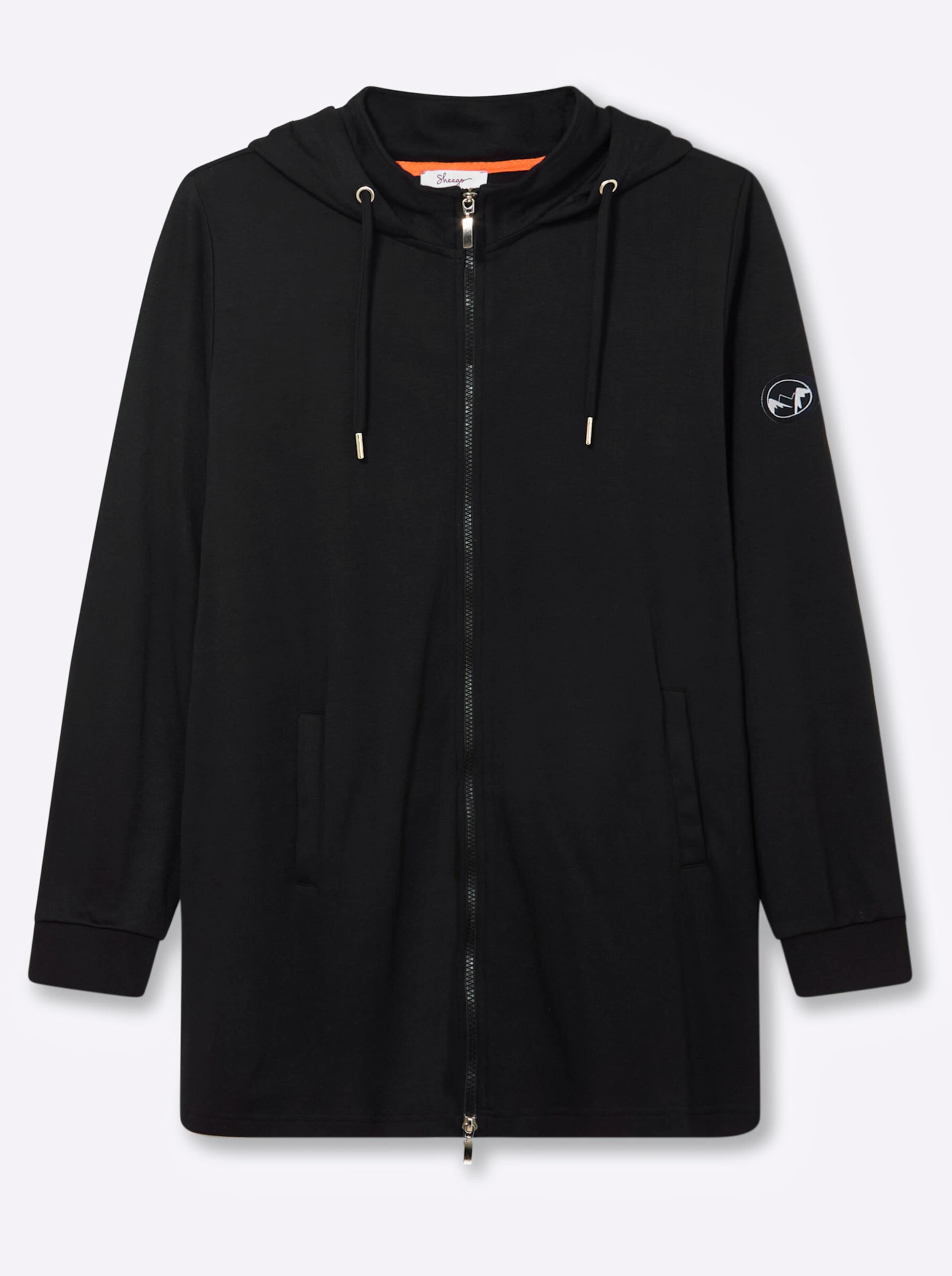 SHEEGO Ζακέτα φούτερ σε Μαύρο | ABOUT YOU