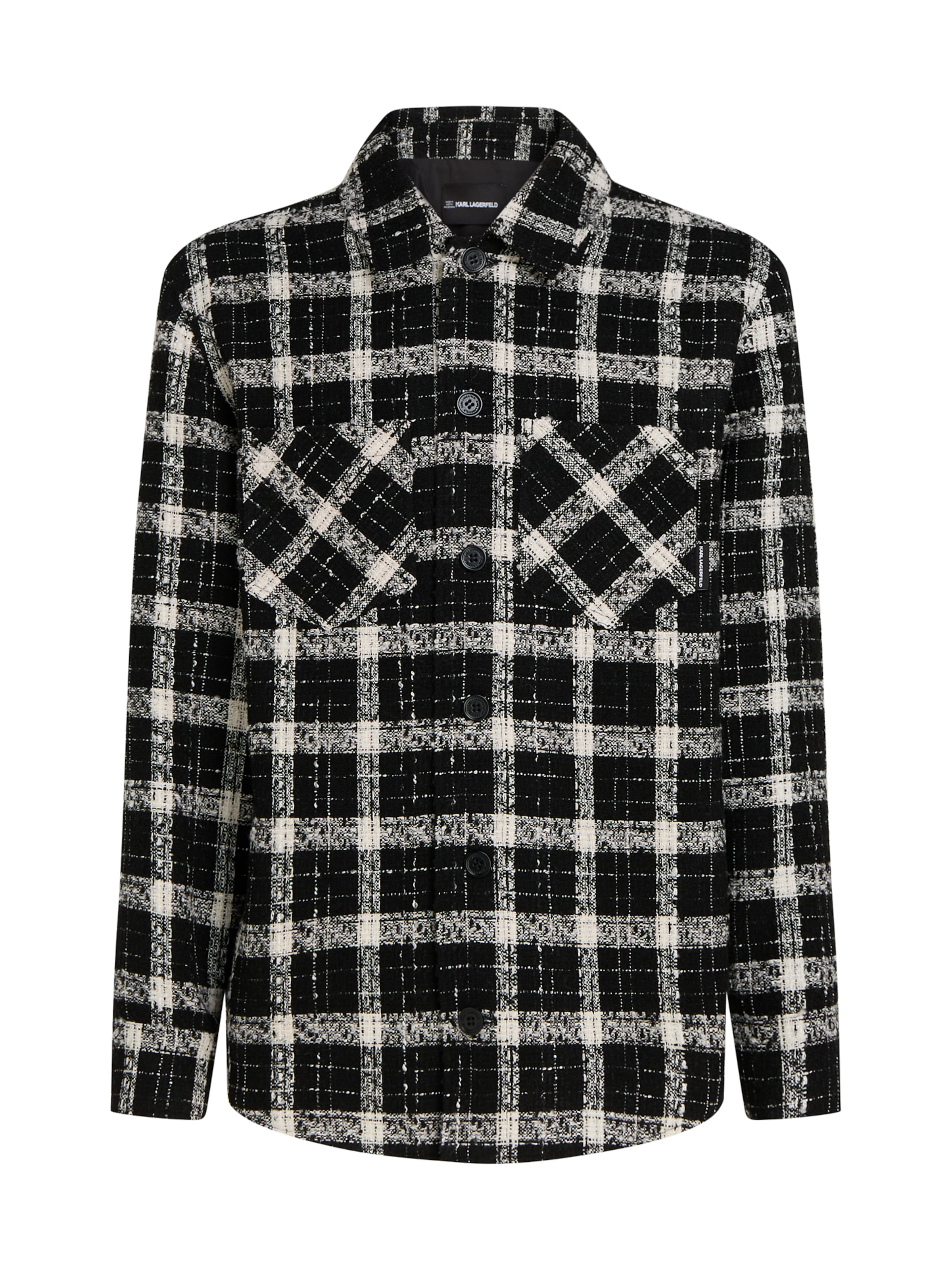 Juoda, Balta Karl Lagerfeld Standartinis modelis Marškiniai | ABOUT YOU