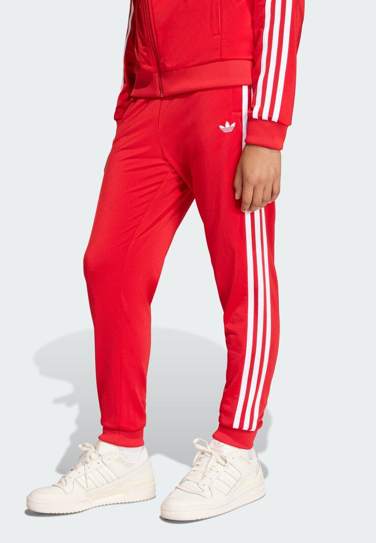 ADIDAS ORIGINALS Zúžený Kalhoty 'SST' (Jasně Červená) | ABOUT YOU