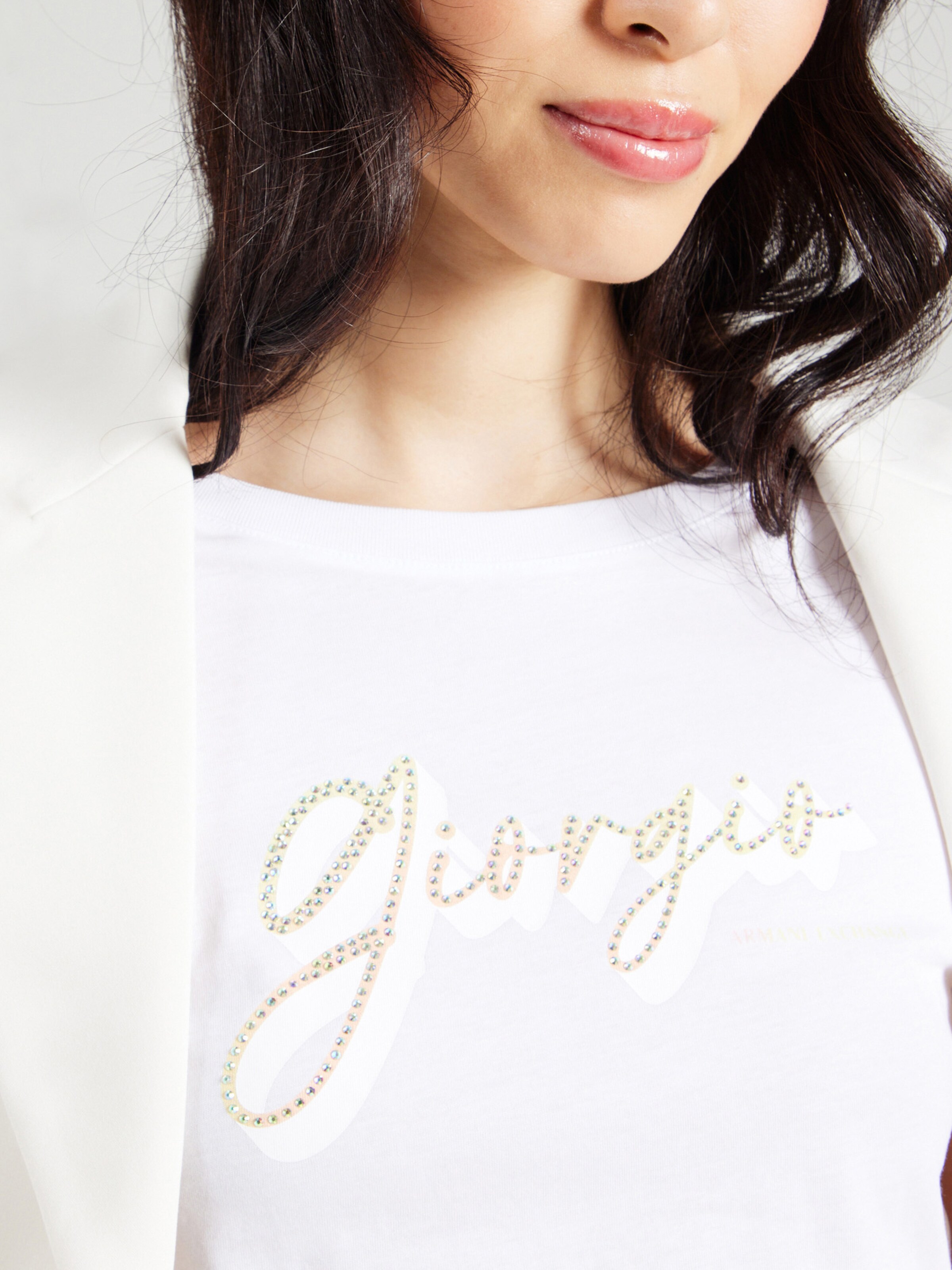T shirt Giorgio ARMANI EXCHANGE en Blanc ABOUT YOU