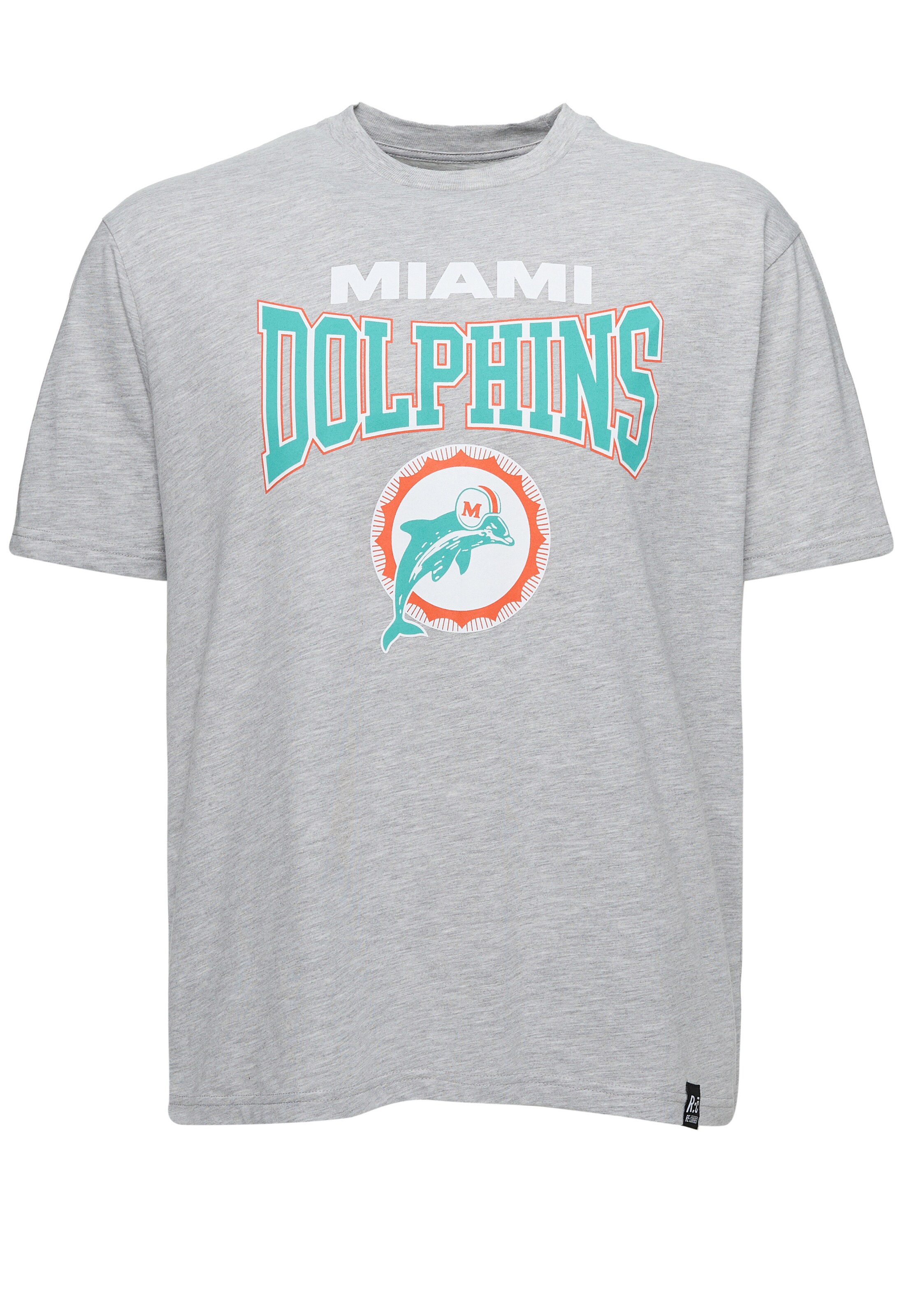 Recovered T-Shirt 'NFL Dolphins 66 Relaxed' in Grau | ABOUT YOU