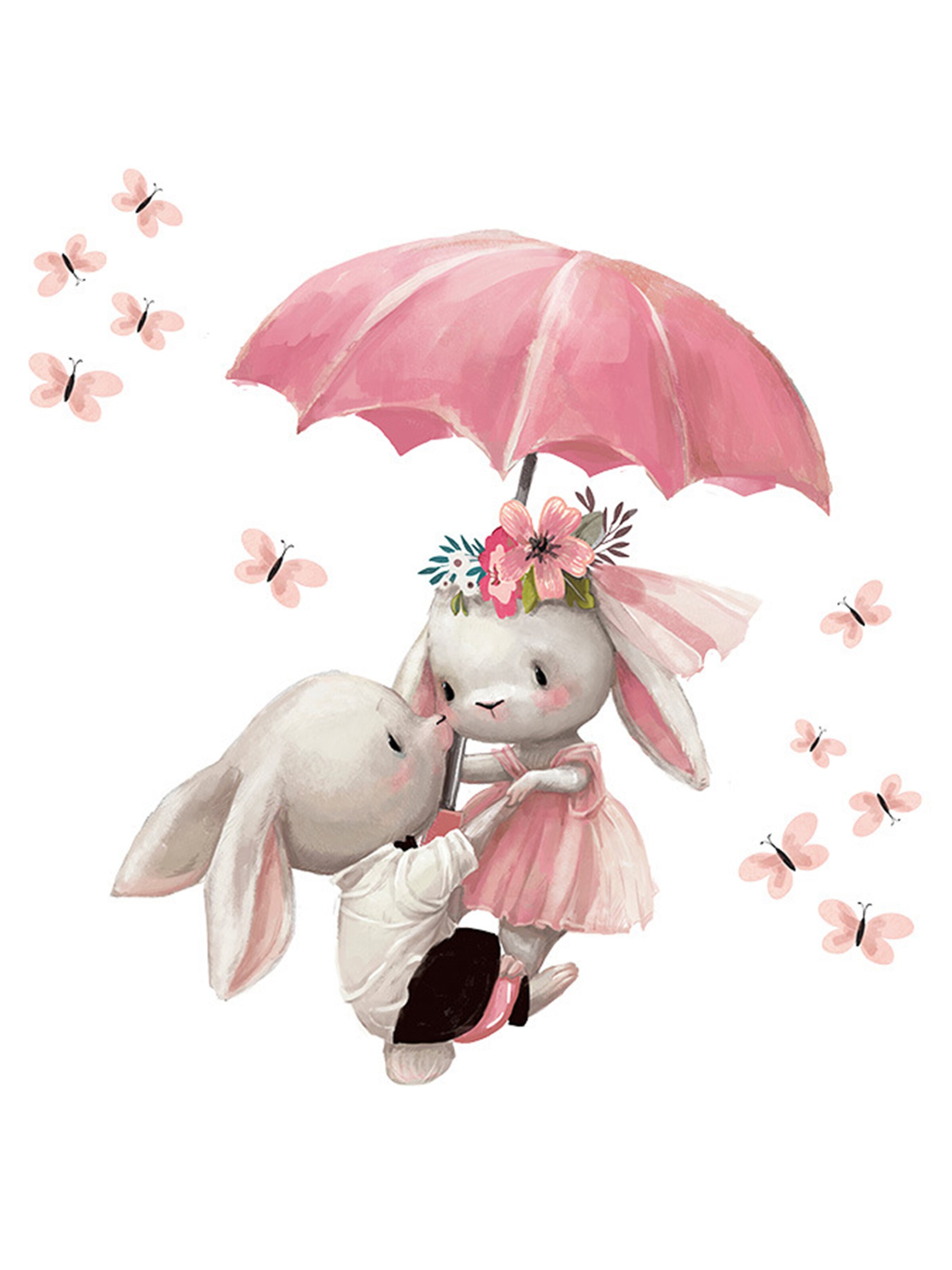 SIPO Behang & stickers in Lichtgrijs, Rosa | ABOUT YOU