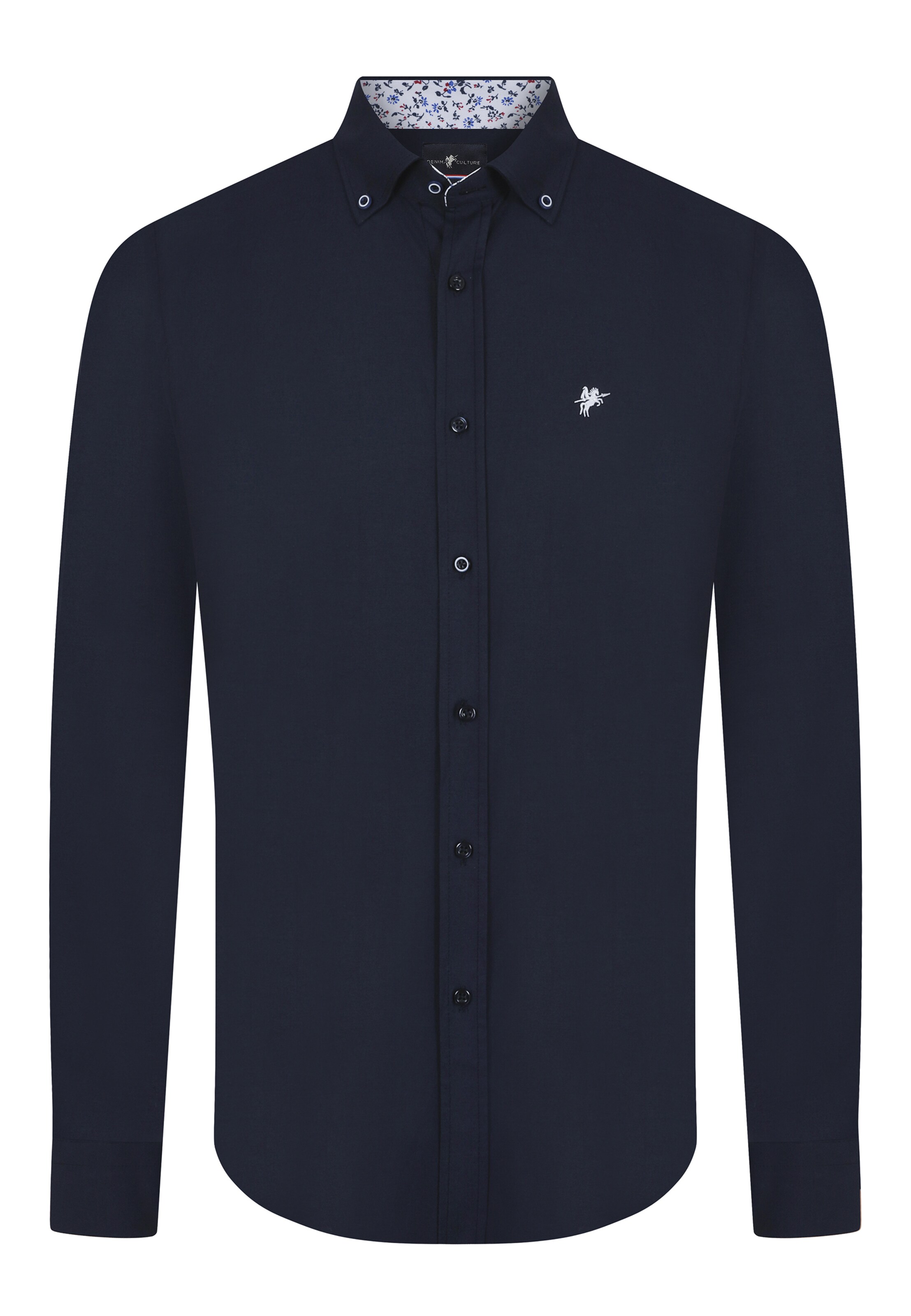 DENIM CULTURE Regular fit Πουκάμισο 'FYODOR' σε Μπλε Μαρέν | ABOUT YOU