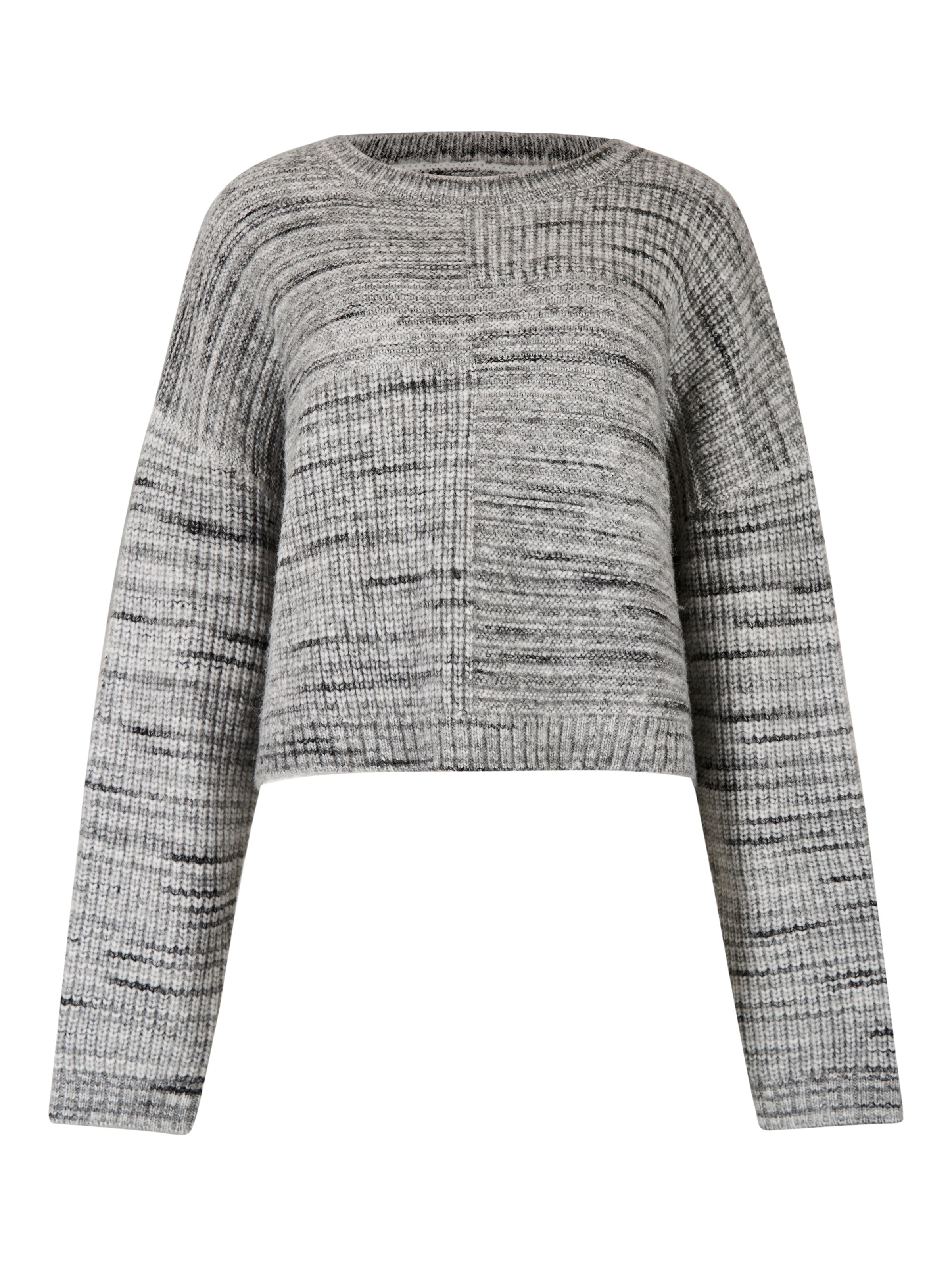Apricot Space Dye Boxy Cropped Jumper ' ' in Grau | ABOUT YOU