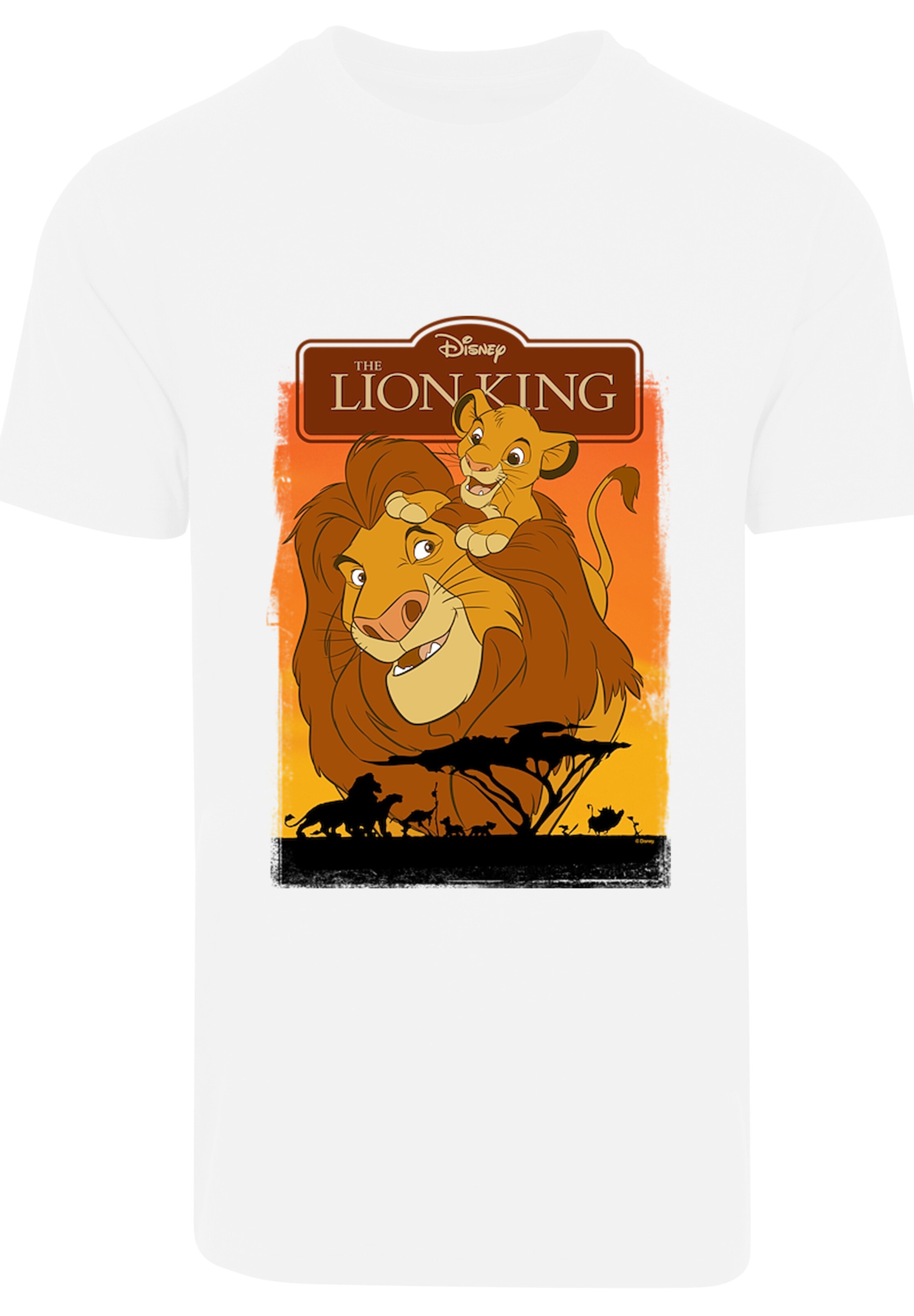 F4NT4STIC Shirt 'König der Löwen Simba und Mufasa' in Wit | ABOUT YOU