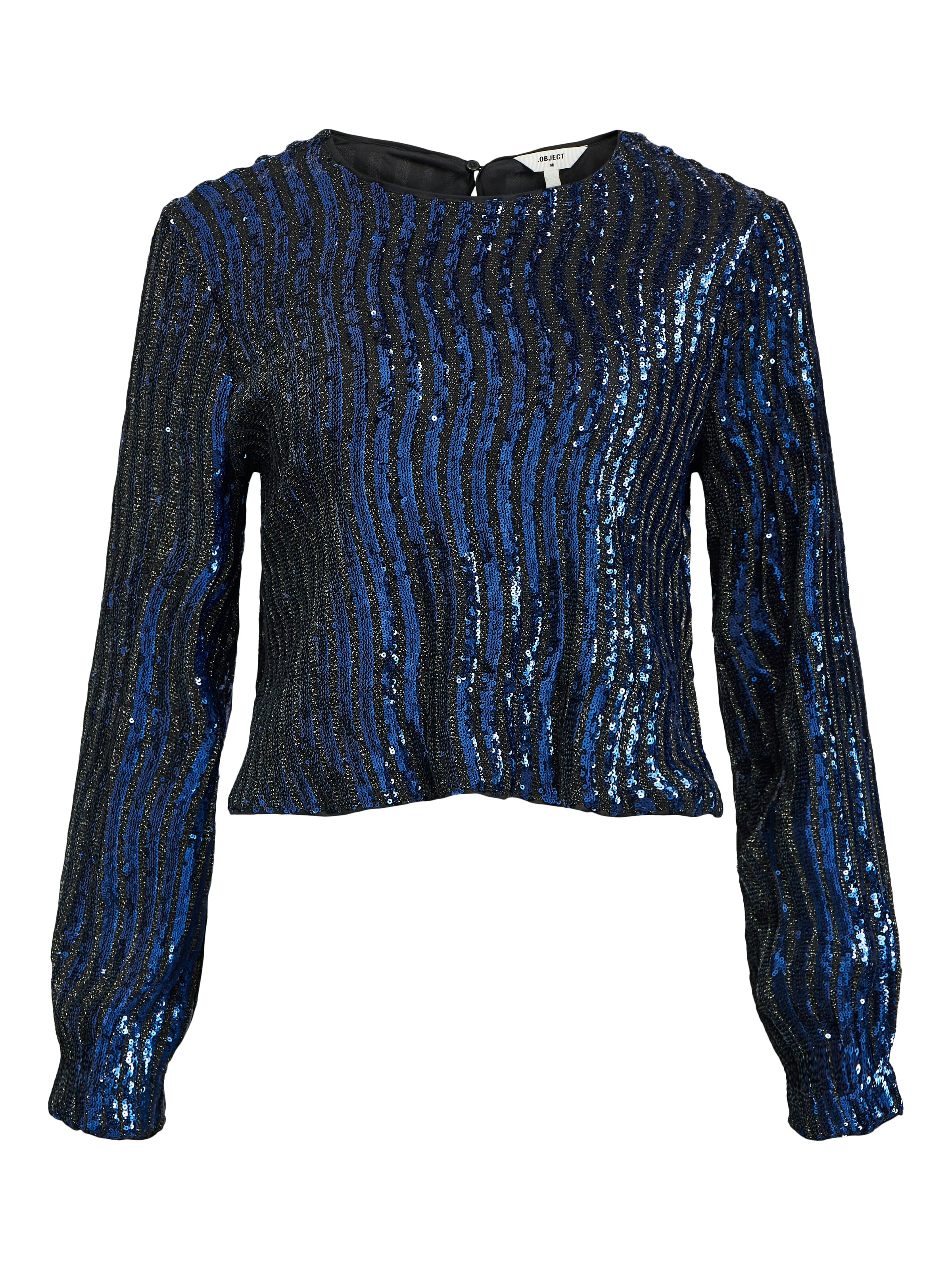 OBJECT Bluse 'OBJDotti Sansiba' in Dunkelblau | ABOUT YOU