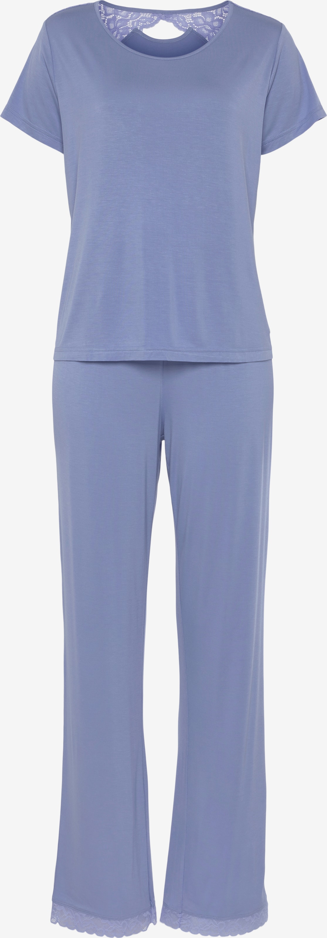 Levandų Spalva LASCANA Pižama 'Summer' | ABOUT YOU