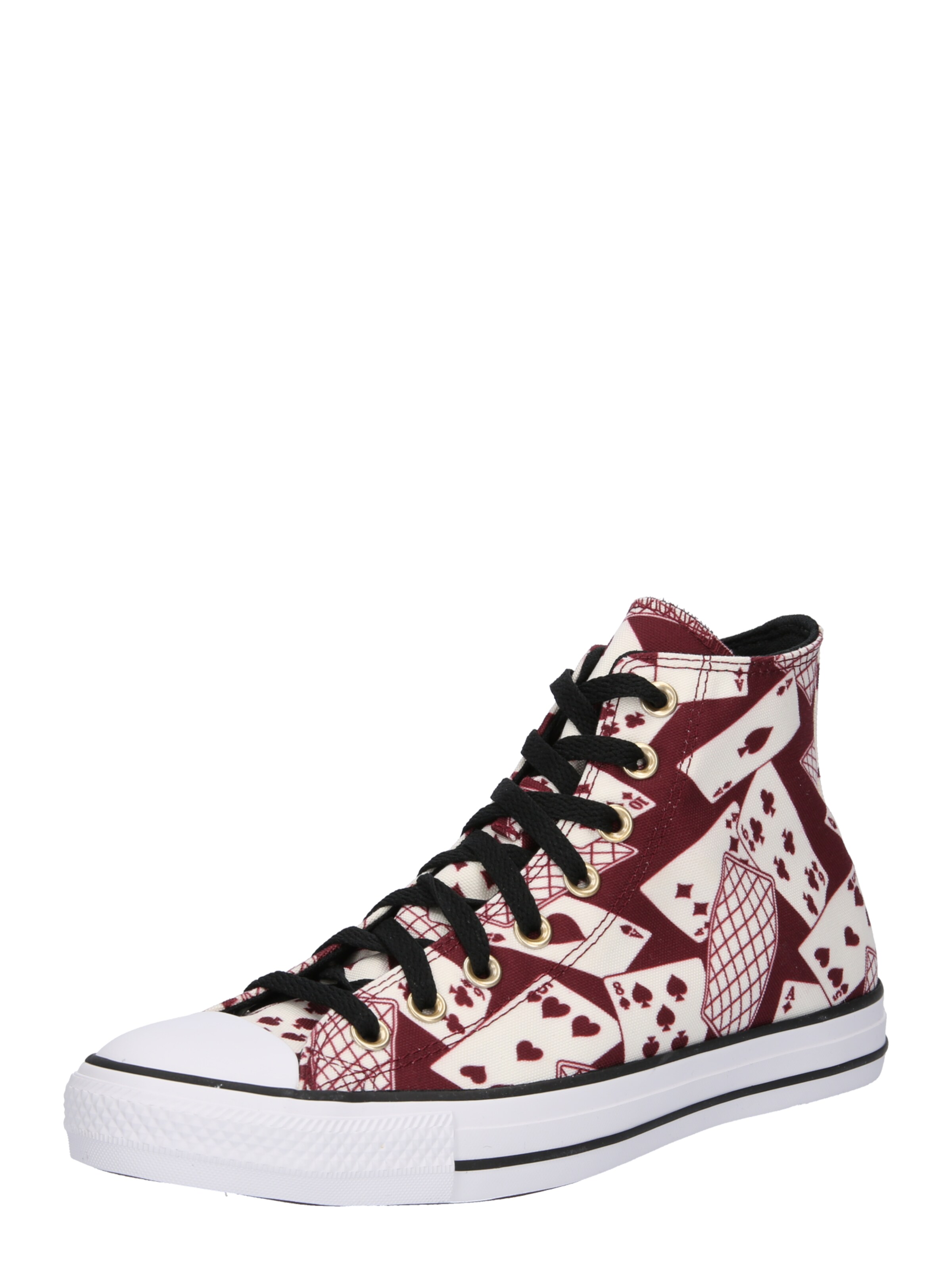 CONVERSE Sneaker înalt 'CHUCK TAYLOR ALL STAR CARDS' pe Roșu Bordeaux ...