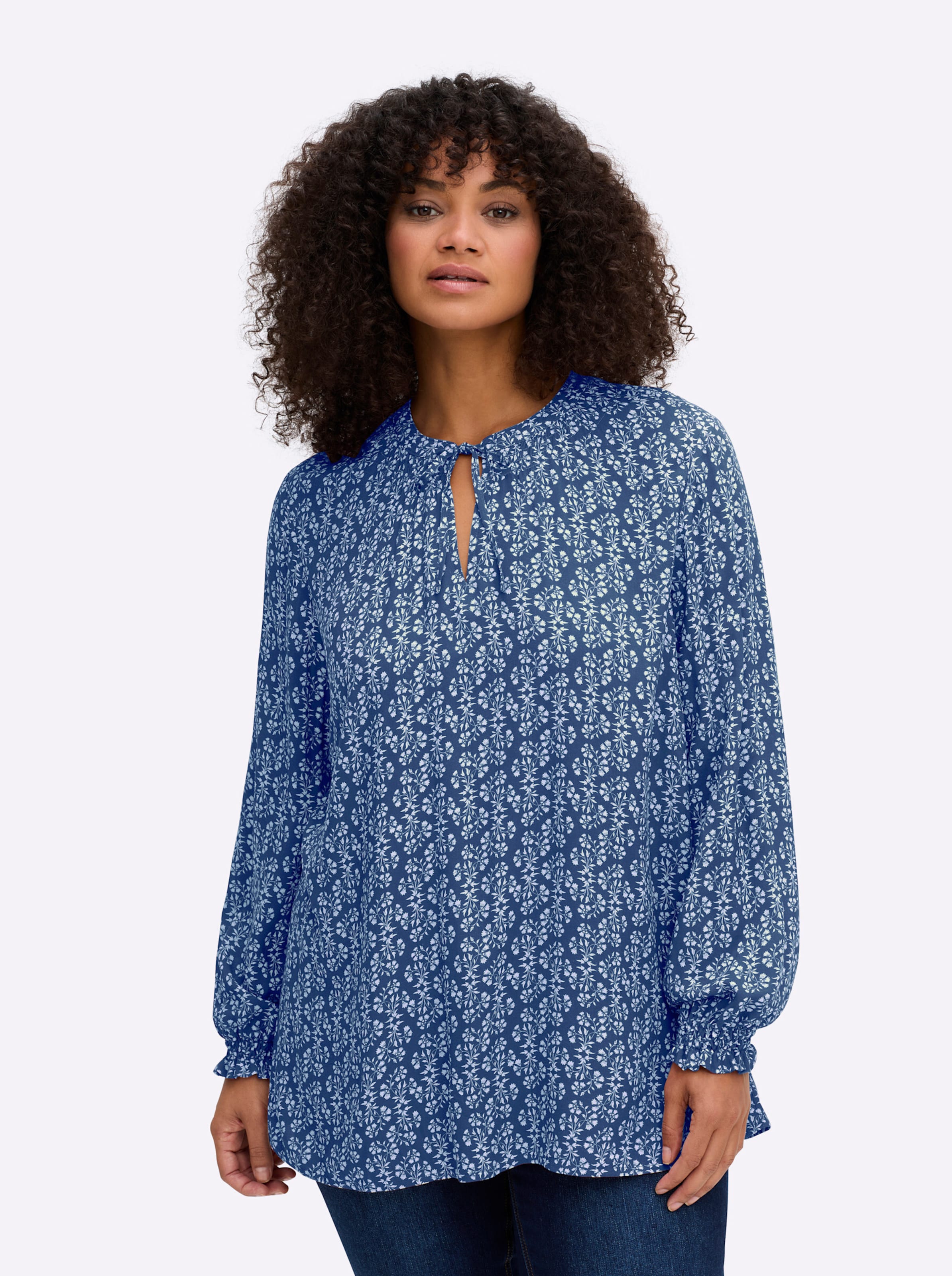 SHEEGO Bluse in Blau | ABOUT YOU