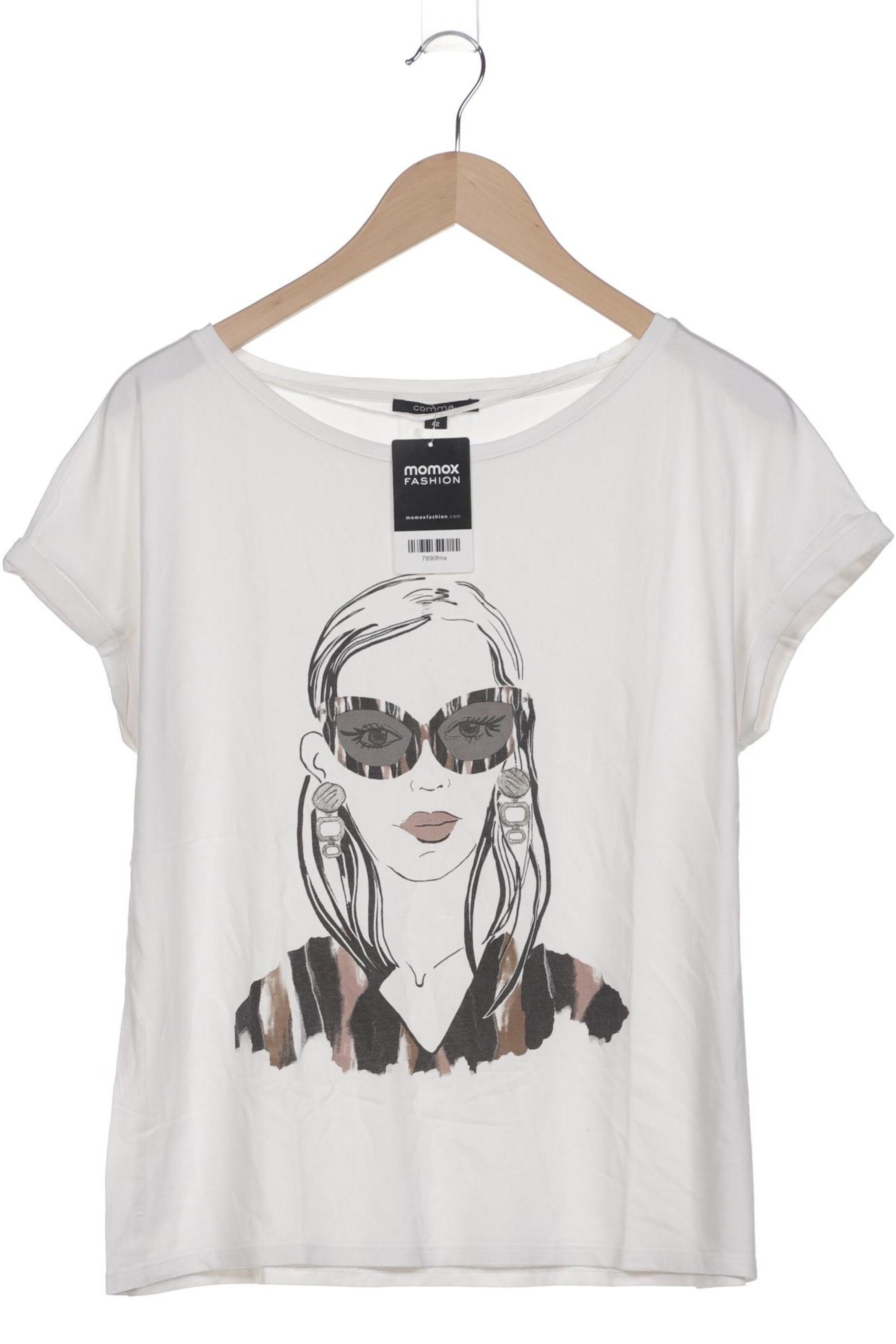 COMMA T-Shirt XL in Weiß | ABOUT YOU