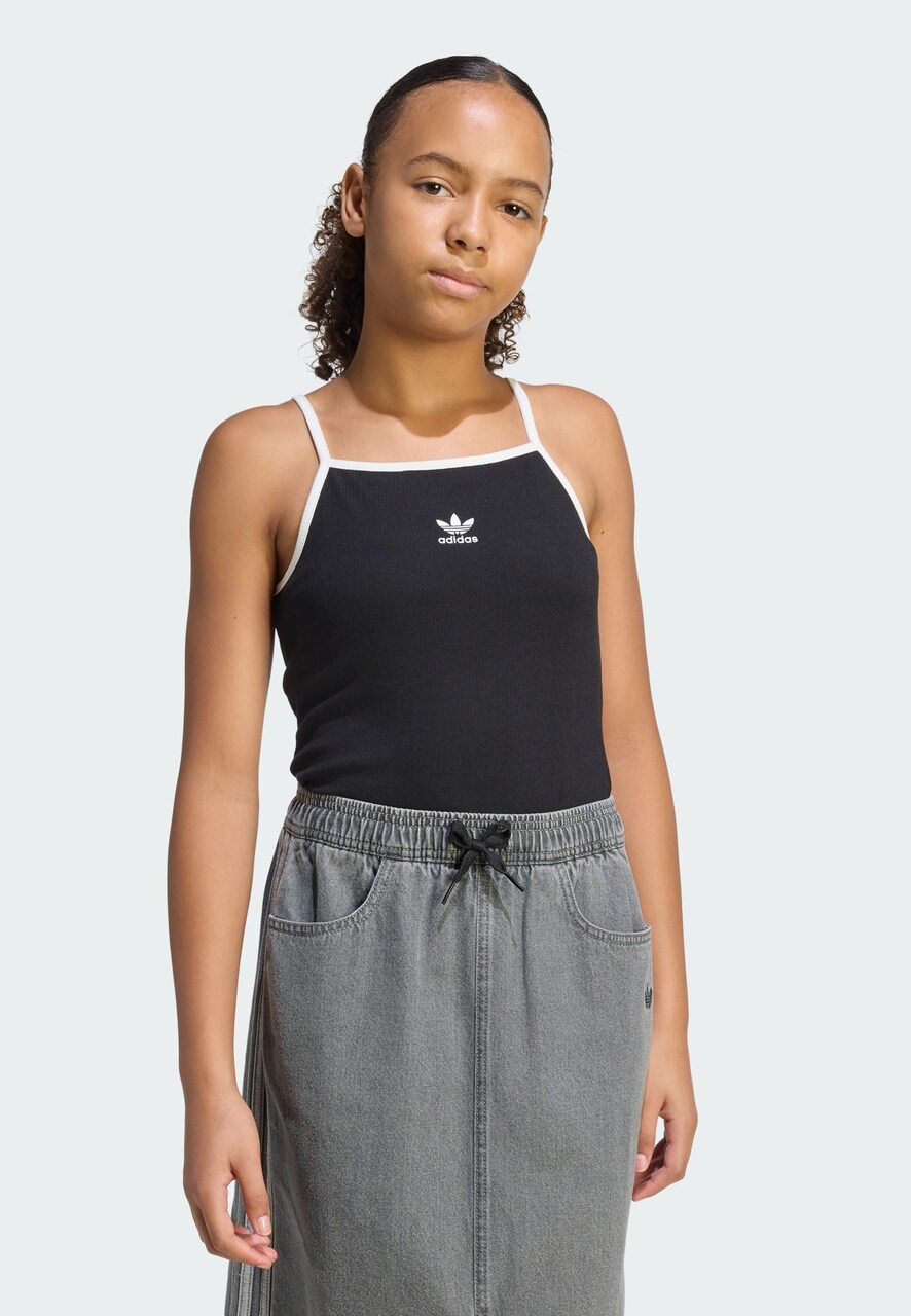 ADIDAS ORIGINALS Top 'SLIM MINI RIB TANK' em Preto | ABOUT YOU